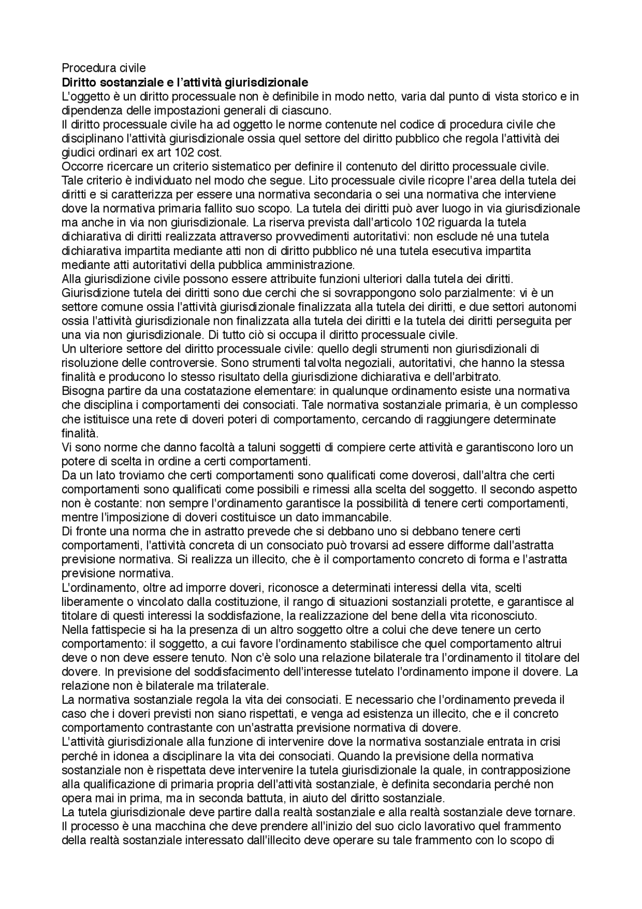 Diritto processuale civile vol.1 Principi generali di Francesco Paolo Luiso, Giuffrè - Docsity