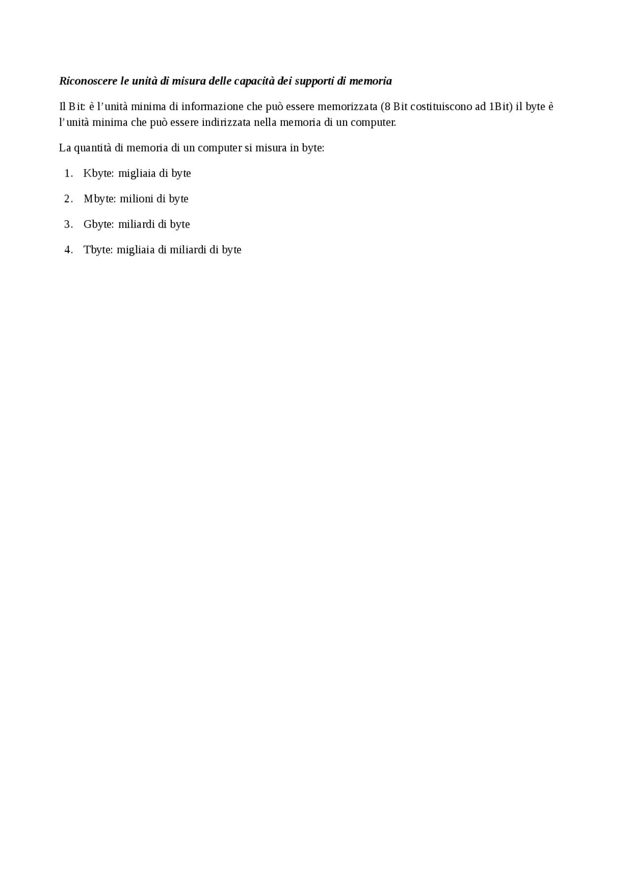 Informatica Ecdl Base Dispense Docsity