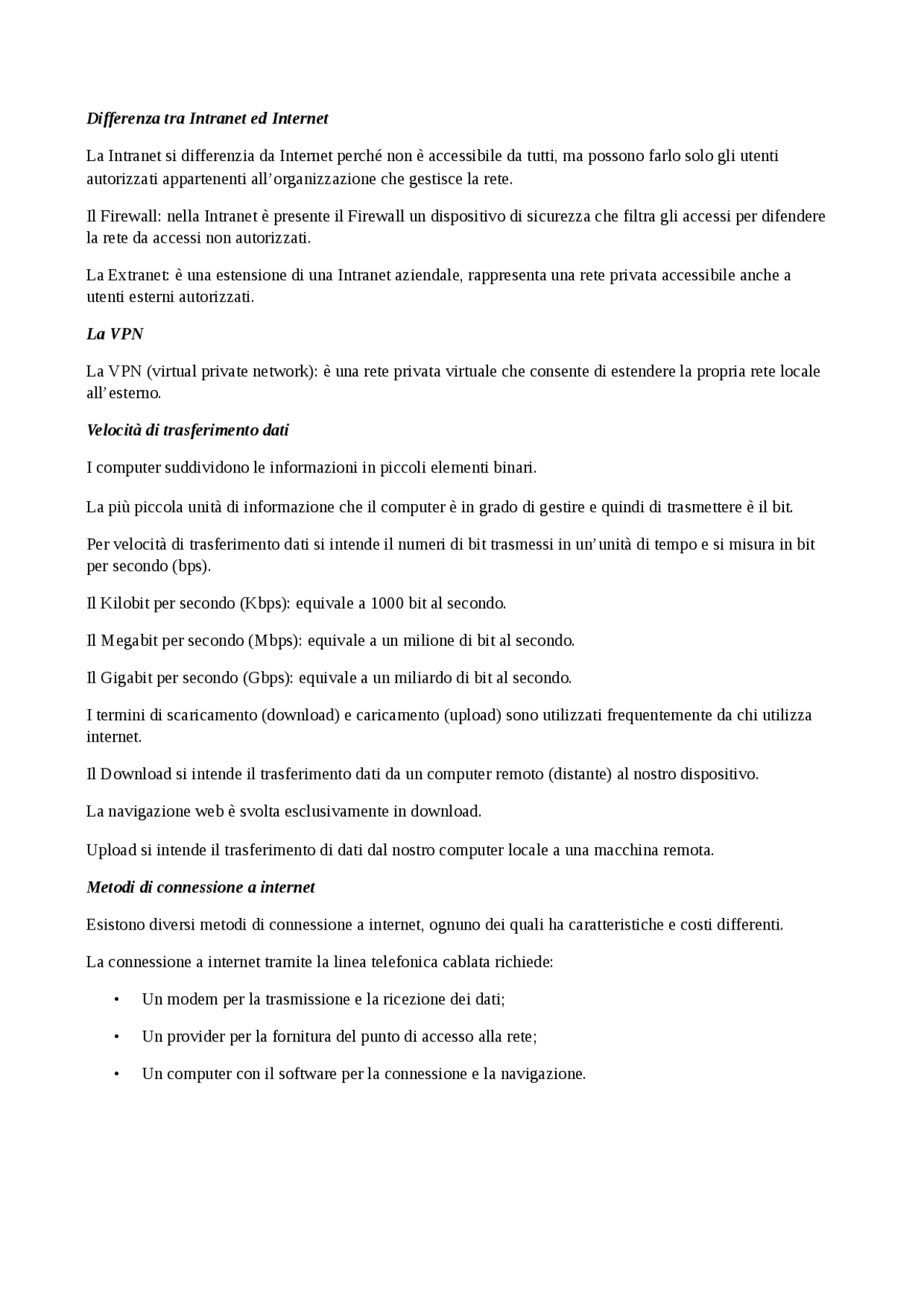 Informatica Di Base Docsity