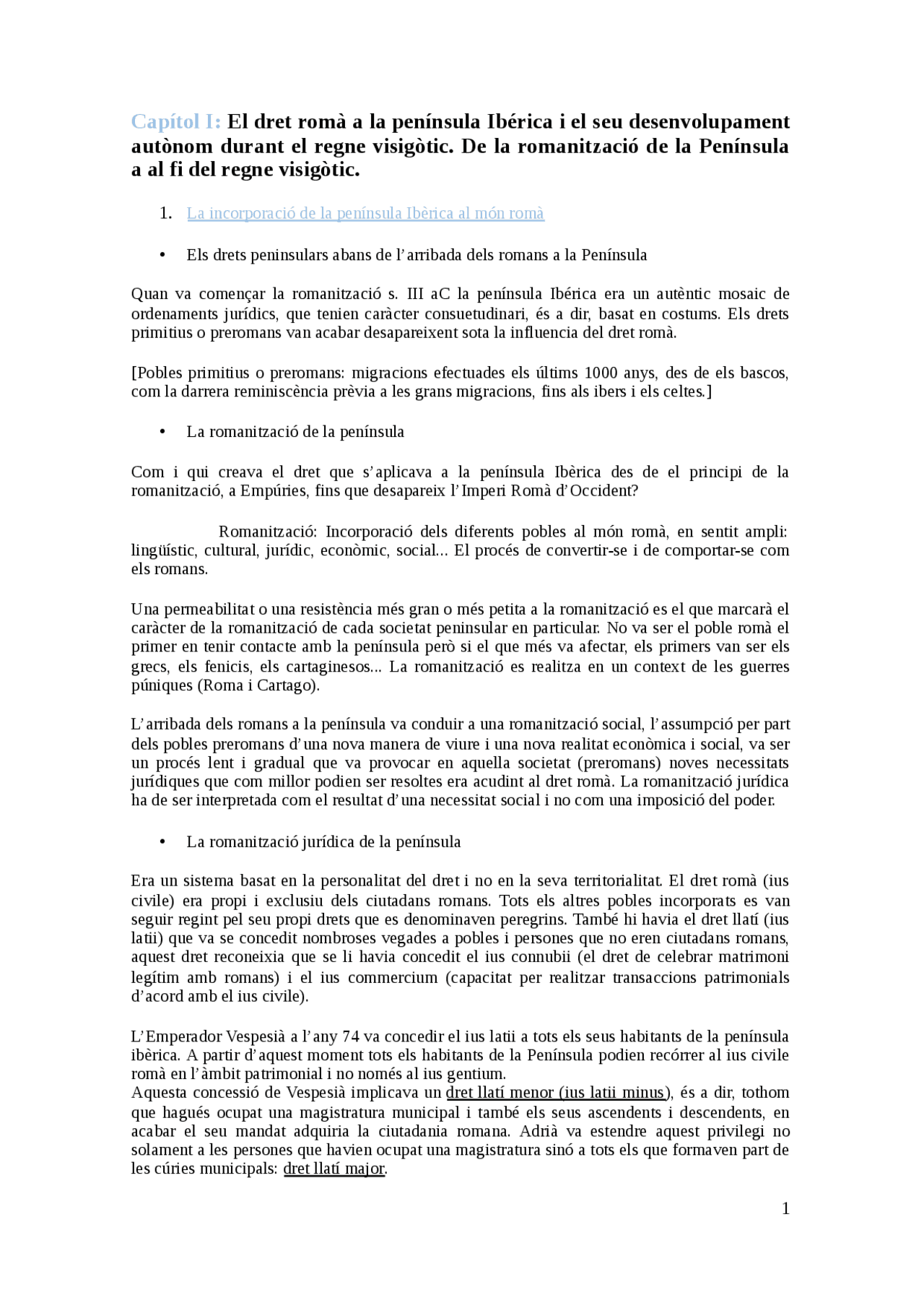 Apuntes Completos Historia Del Dret Docsity