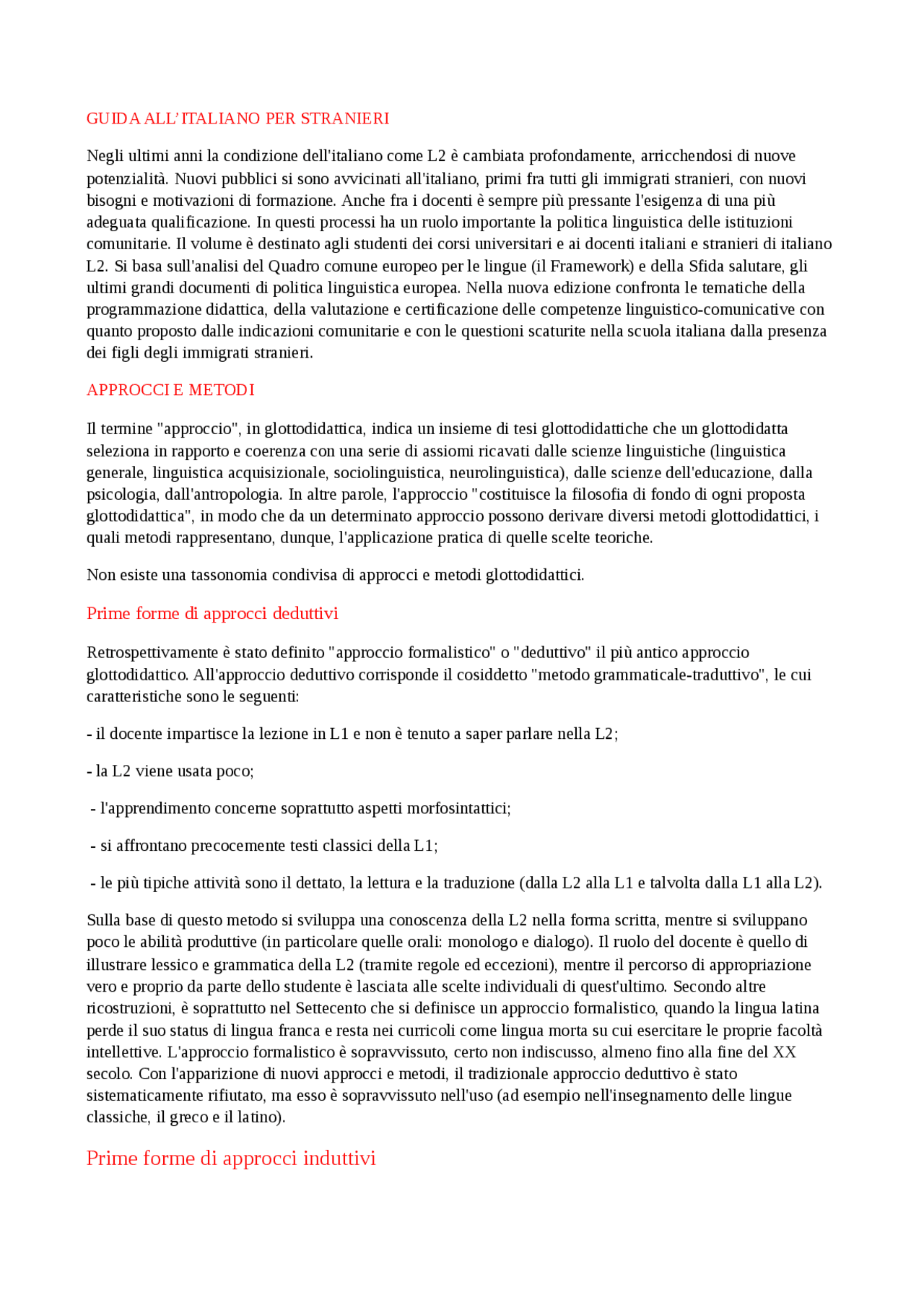 Didattica Delle Lingue Moderne Docsity