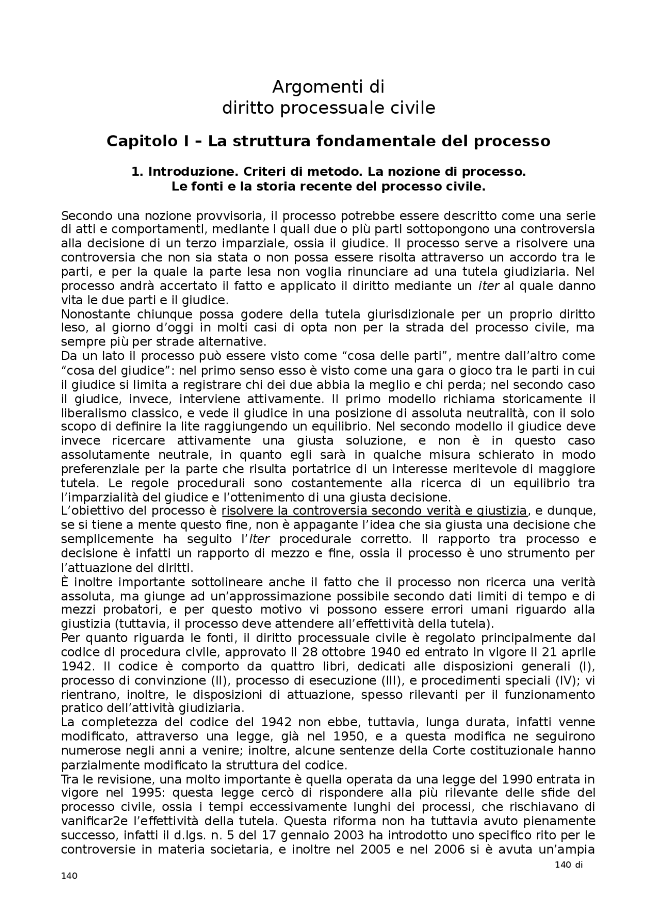 Argomenti Di Diritto Processuale Civile Biavati Docsity