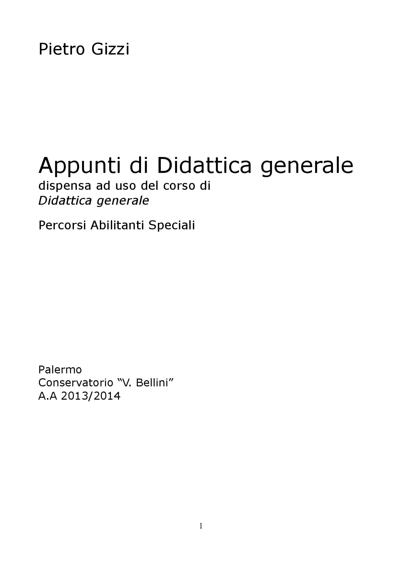 Esame Didattica Generale Docsity