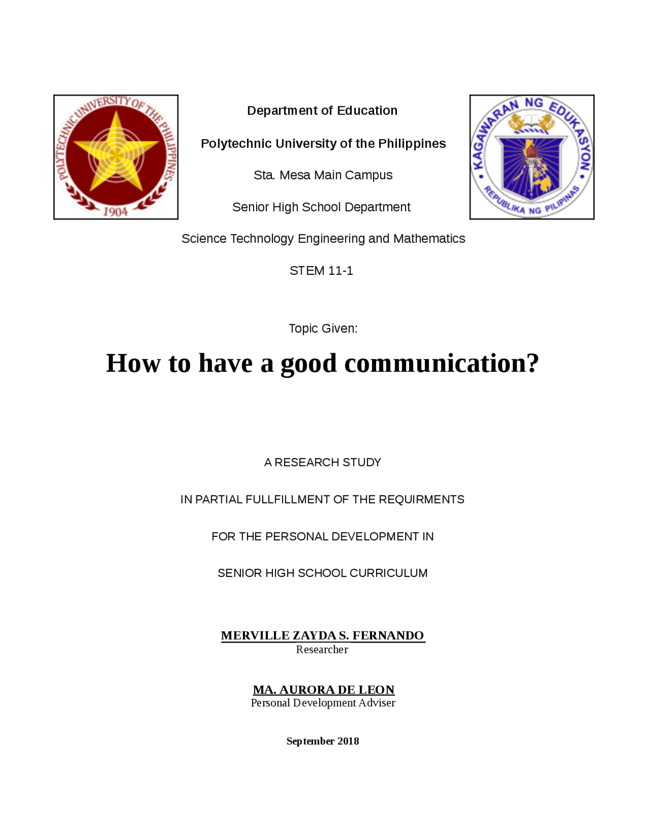 How to have a good conversation: a research - Docsity