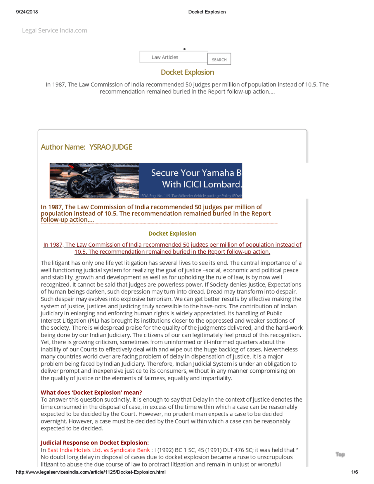 Docket explosion in ADR - Docsity