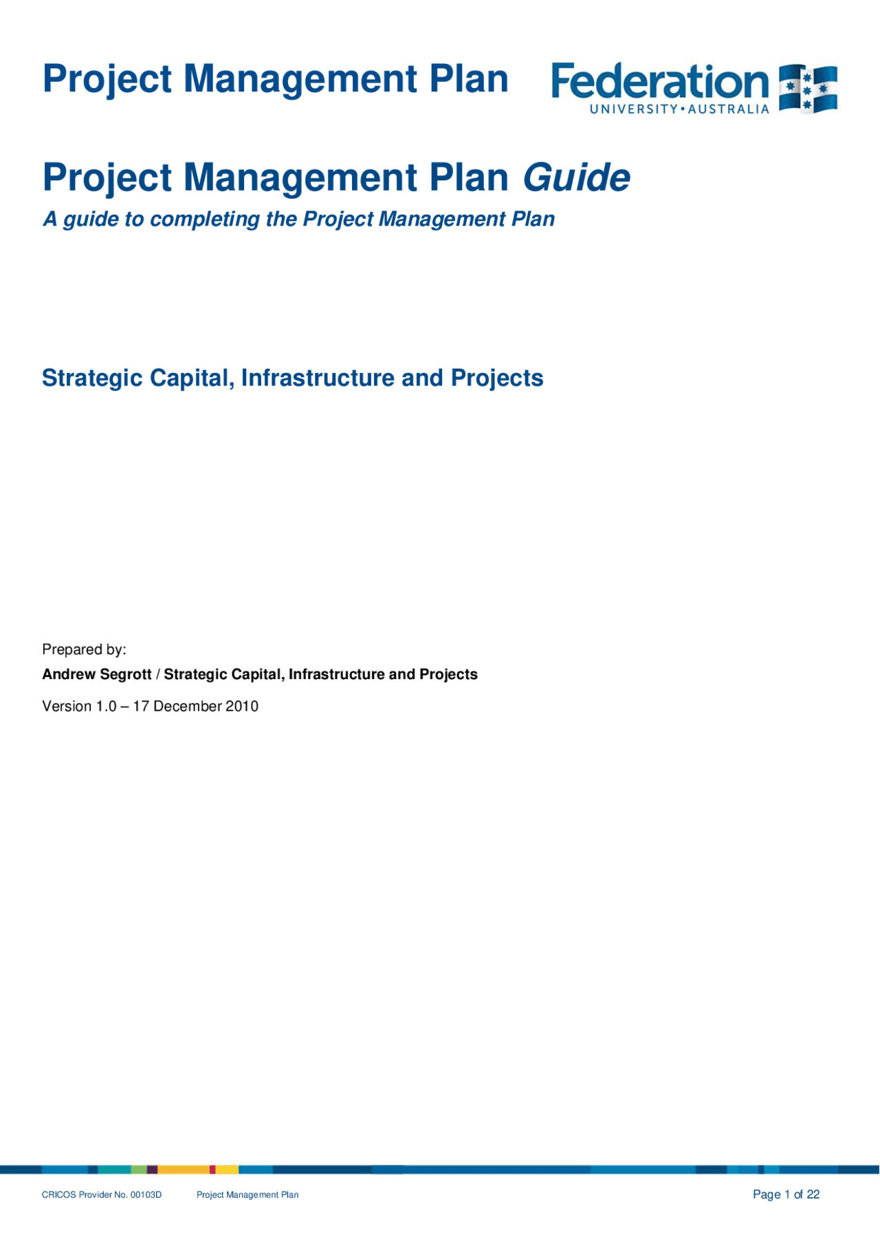 Project Management Plan Guide Docsity