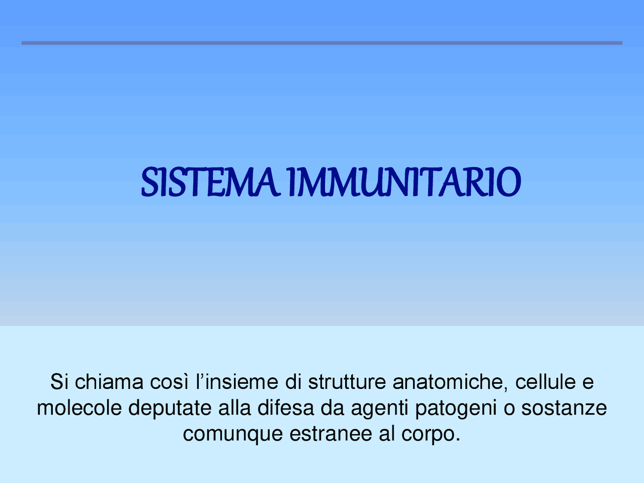Sistema Immunitario Umano Docsity