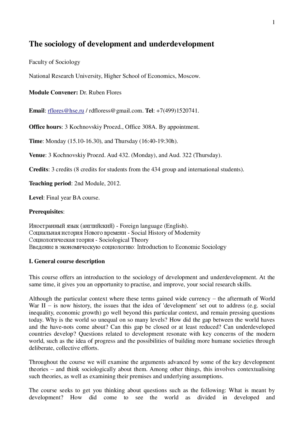 Sociology Of Development Lecture Notes Sociology Docsity