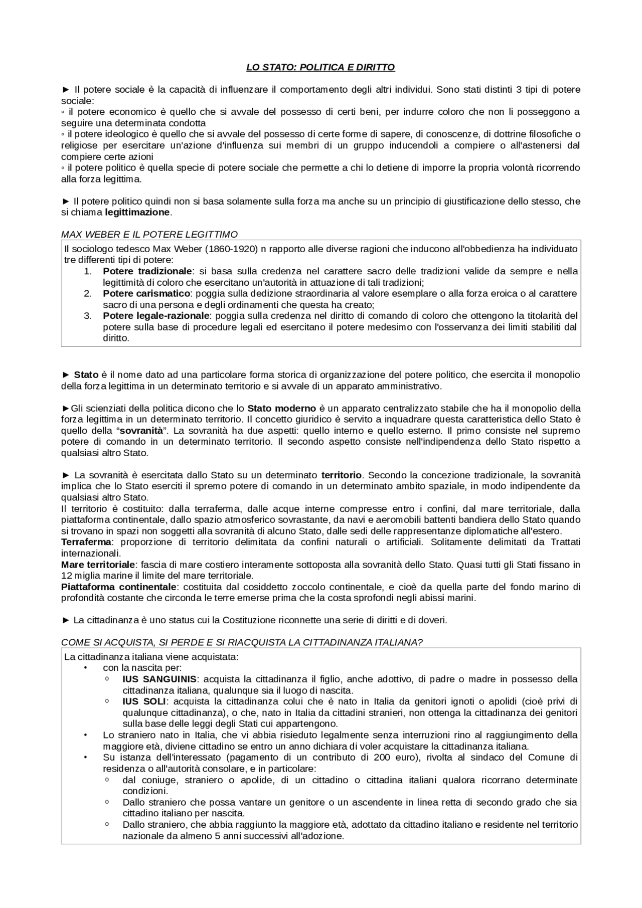 Riassunto Diritto Pubblico Docsity