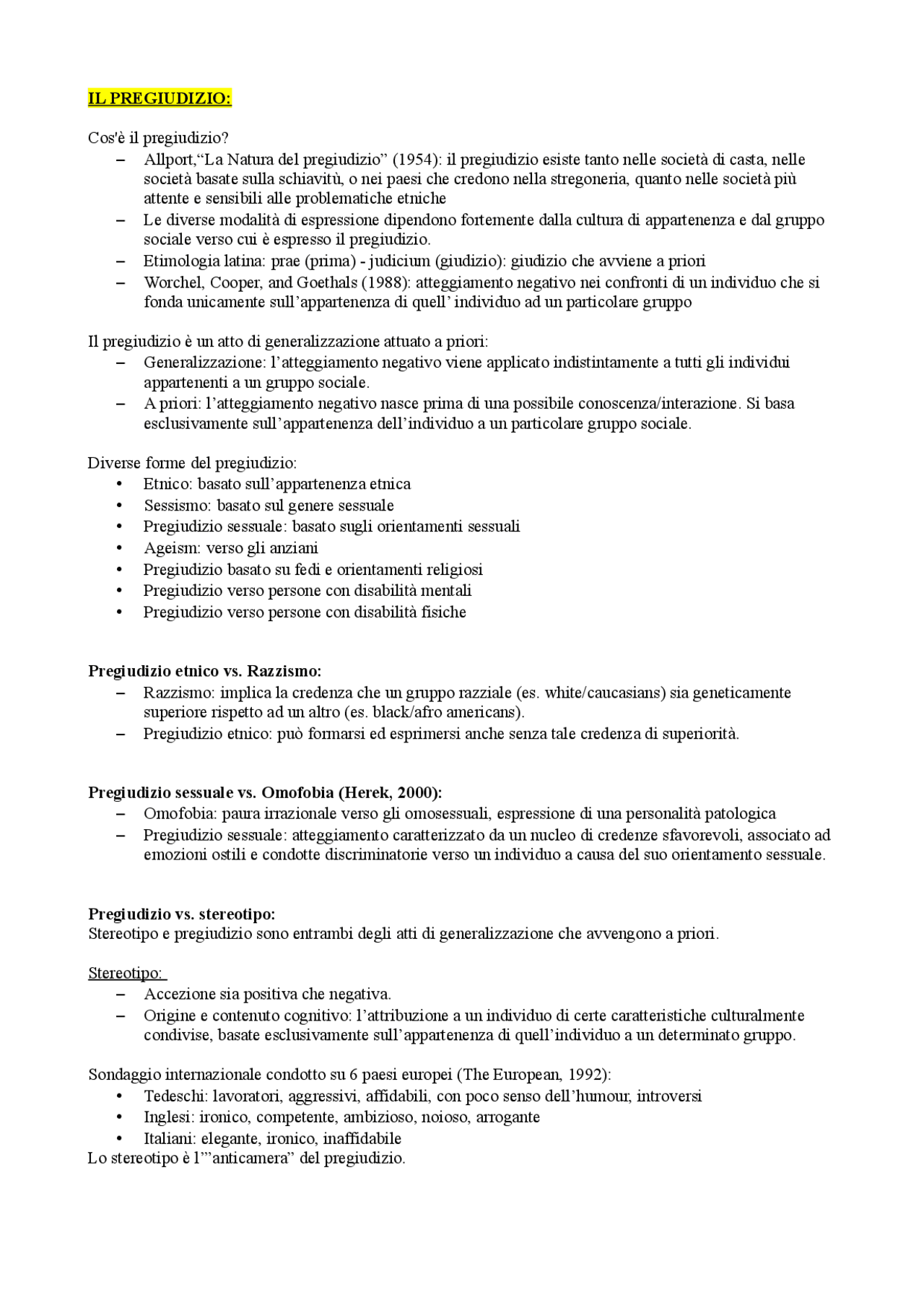 Riassunti Psicologia Sociale Andrighetto Docsity