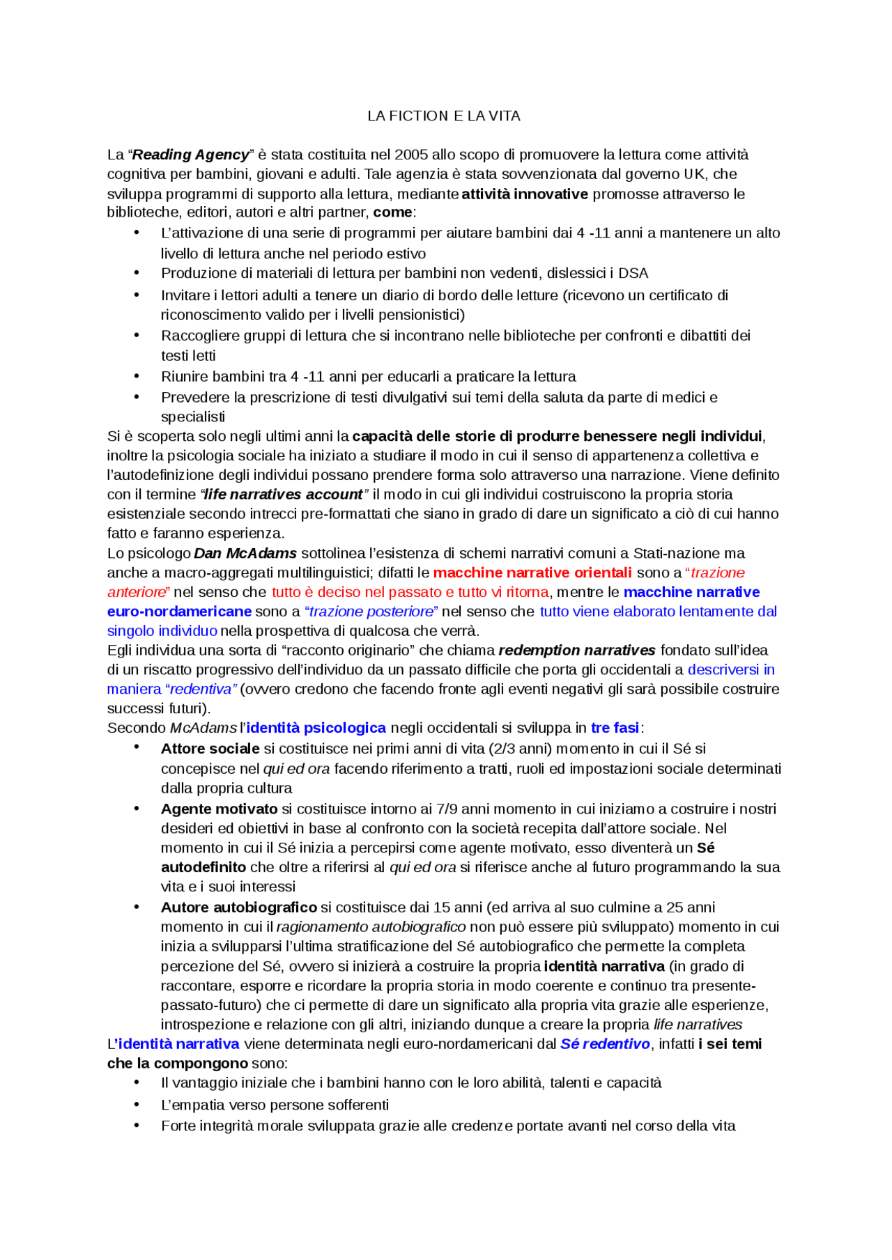 Esame Di Comunicazione Narrativa Prof Stefano Calabrese Schemi E