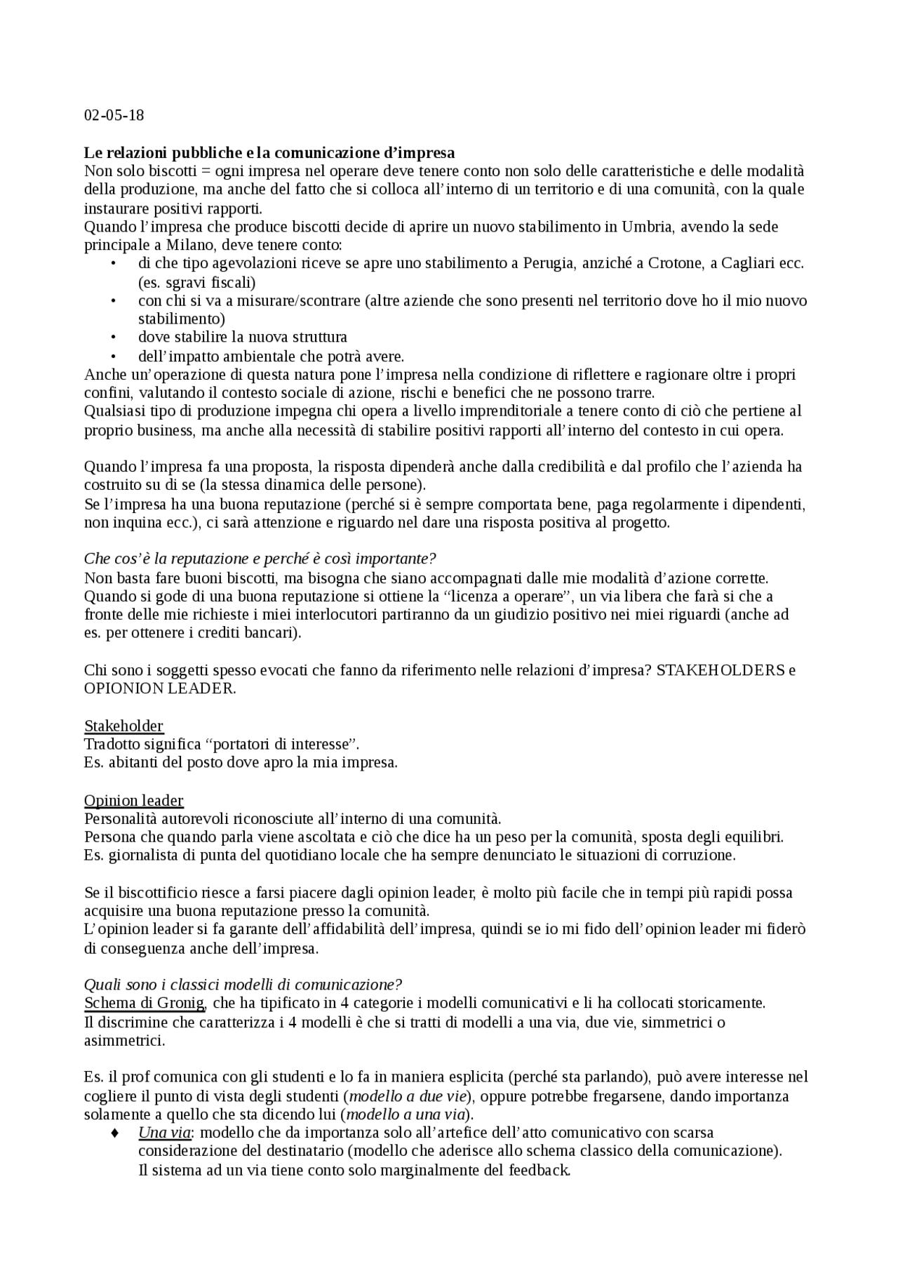 Etica Della Comunicazione Docsity
