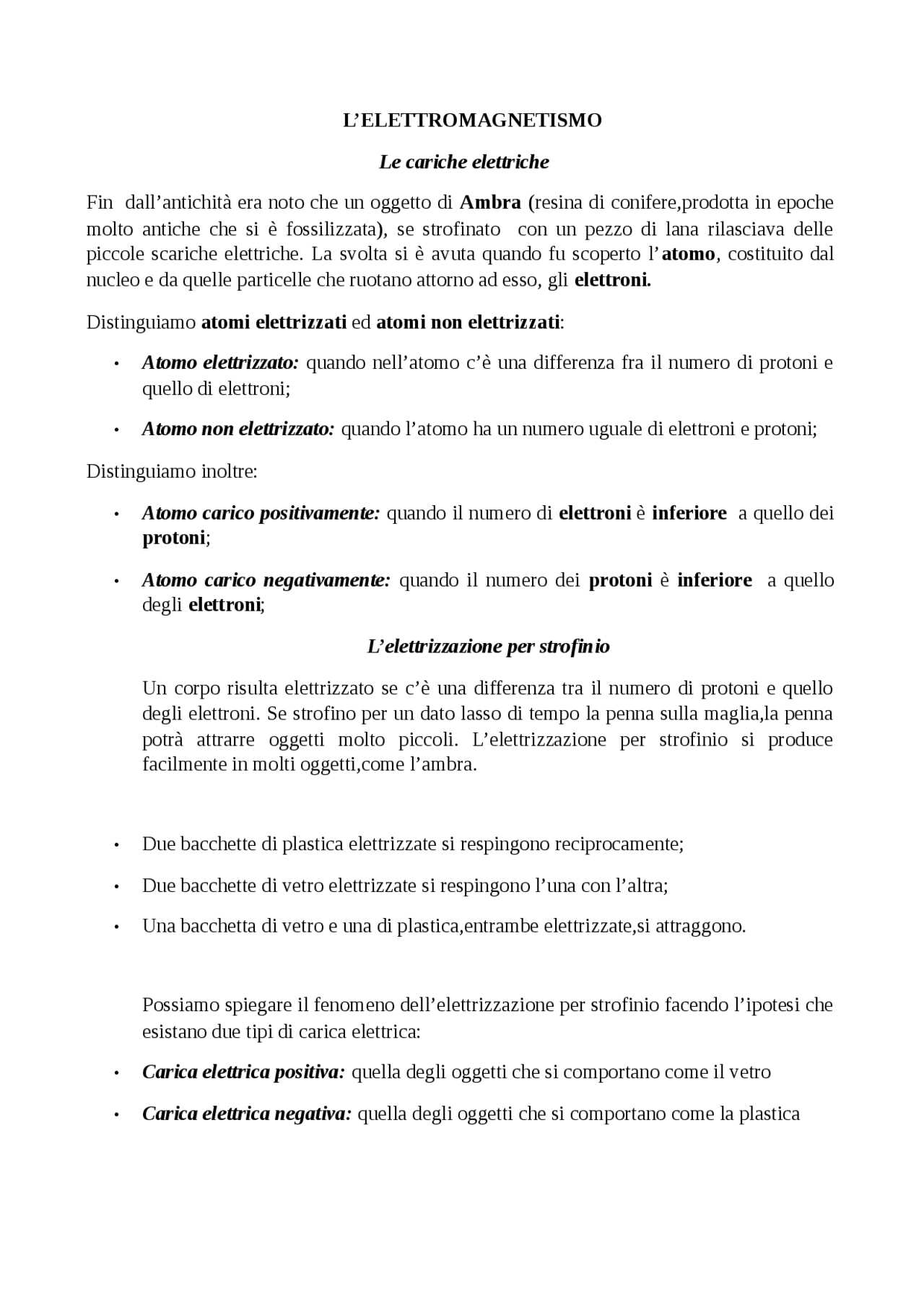 Fisica Elettromagnetismo Docsity