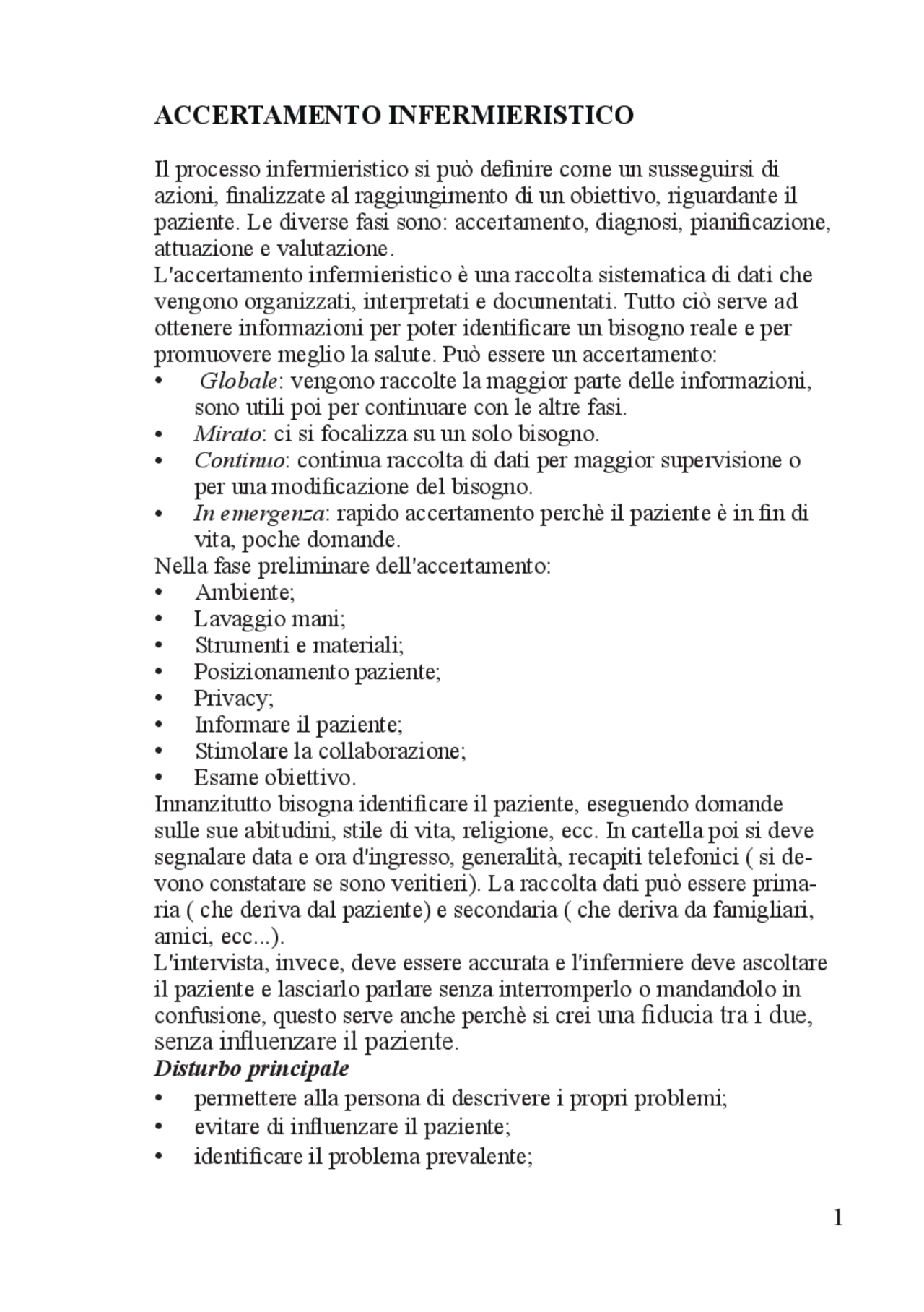 Basi Dellassistenza Infermieristica Docsity