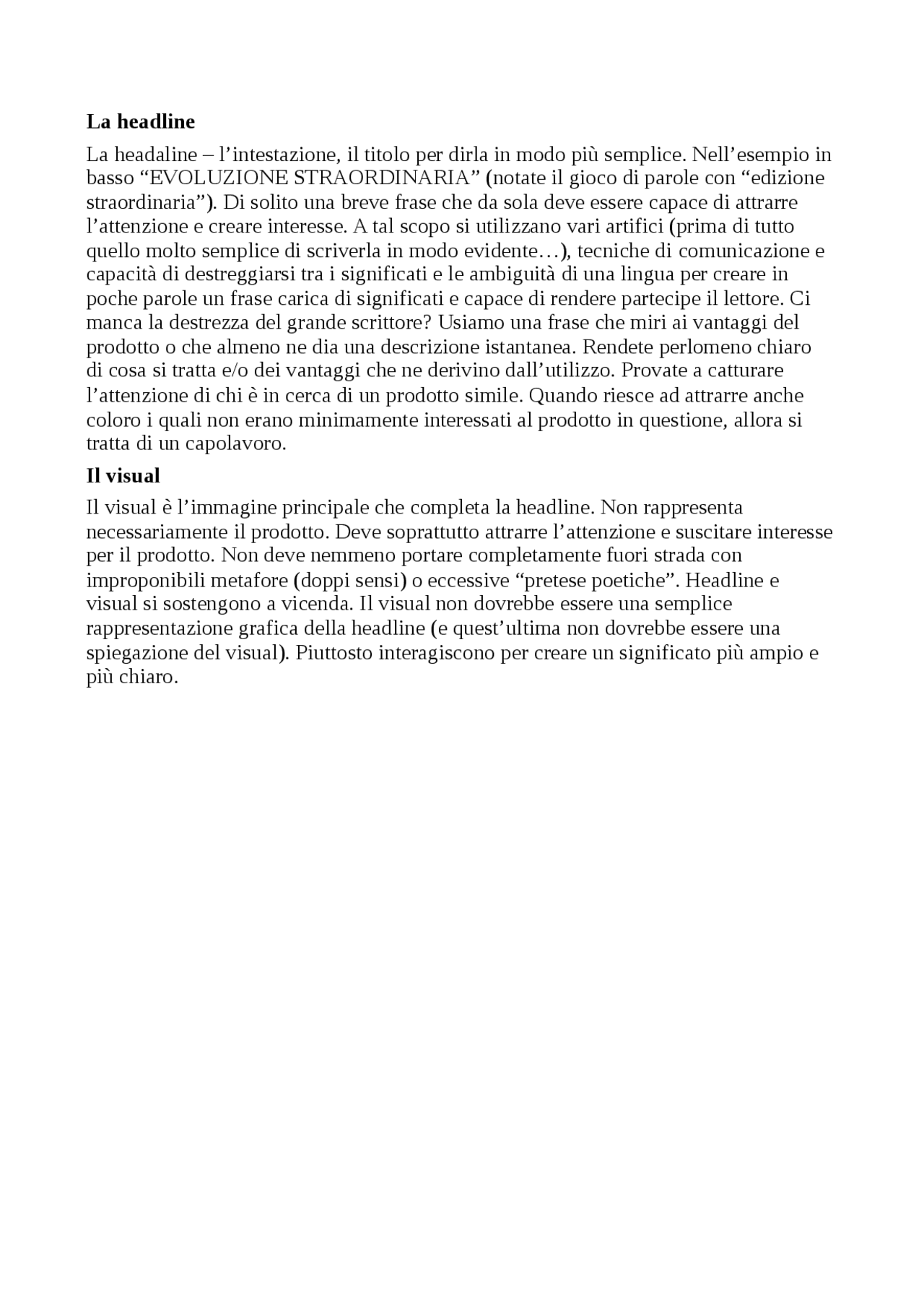 Analisi Di Una Pubblicità Appunti Di Scienze Della Comunicazione