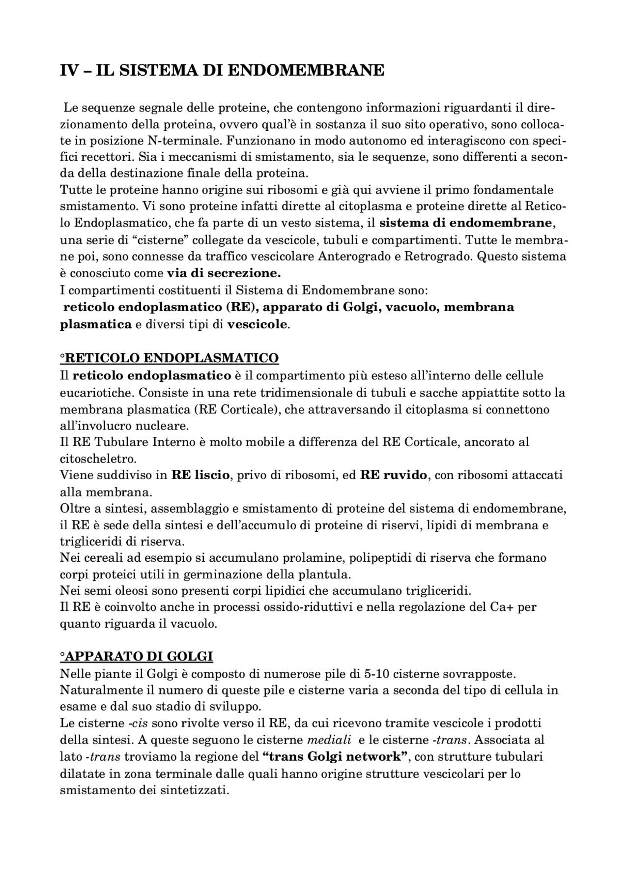 Botanica Generale La Cellula Vegetale Parte 2 Docsity