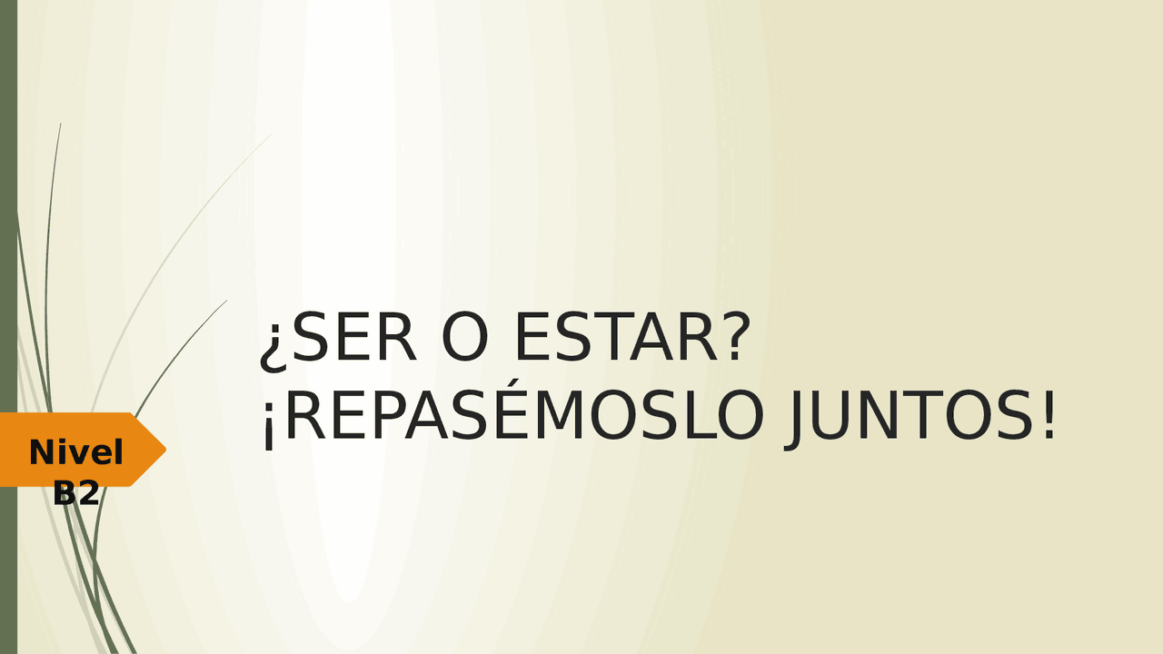 Ser Y Estar Regole Grammaticali Docsity