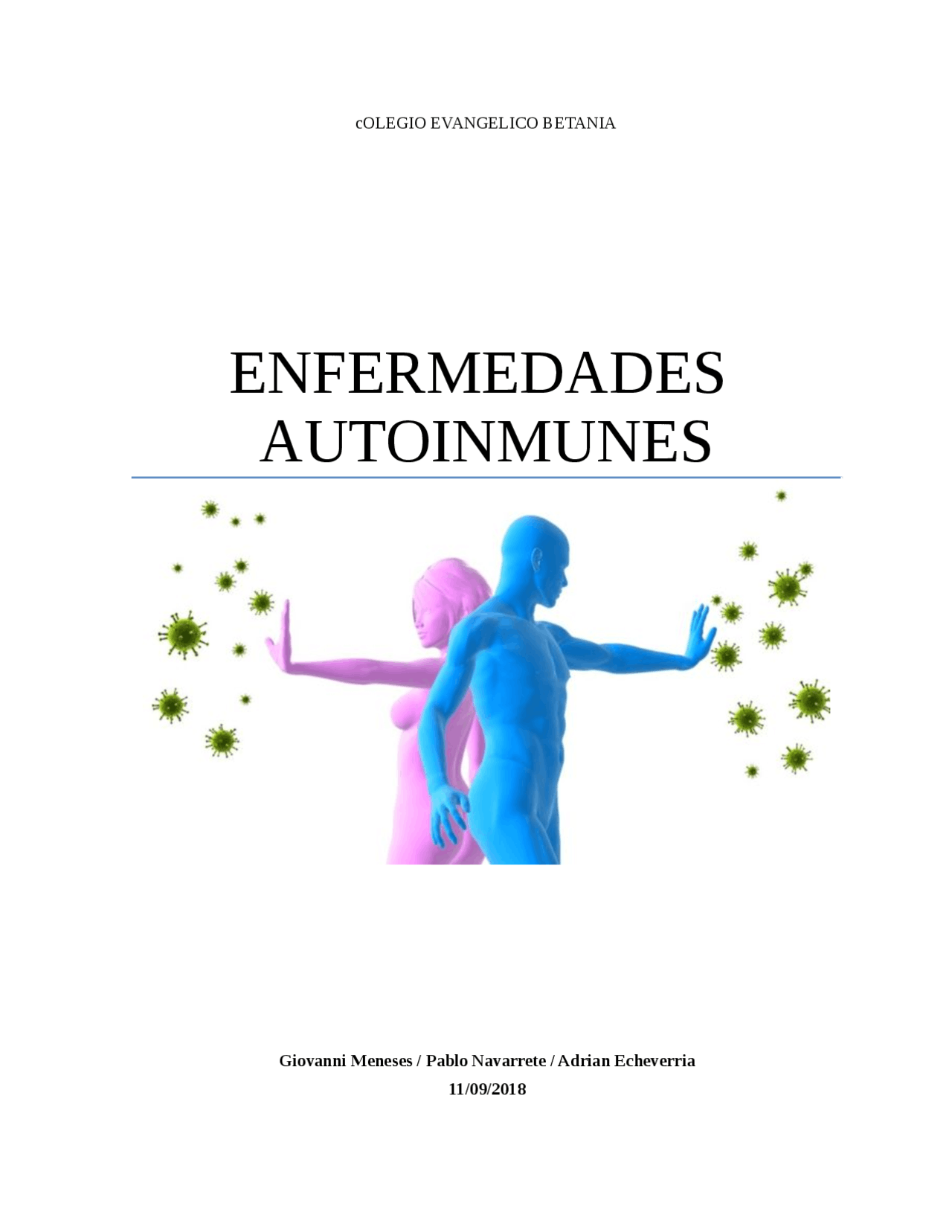 Enfermedades Autoinmunes Docsity