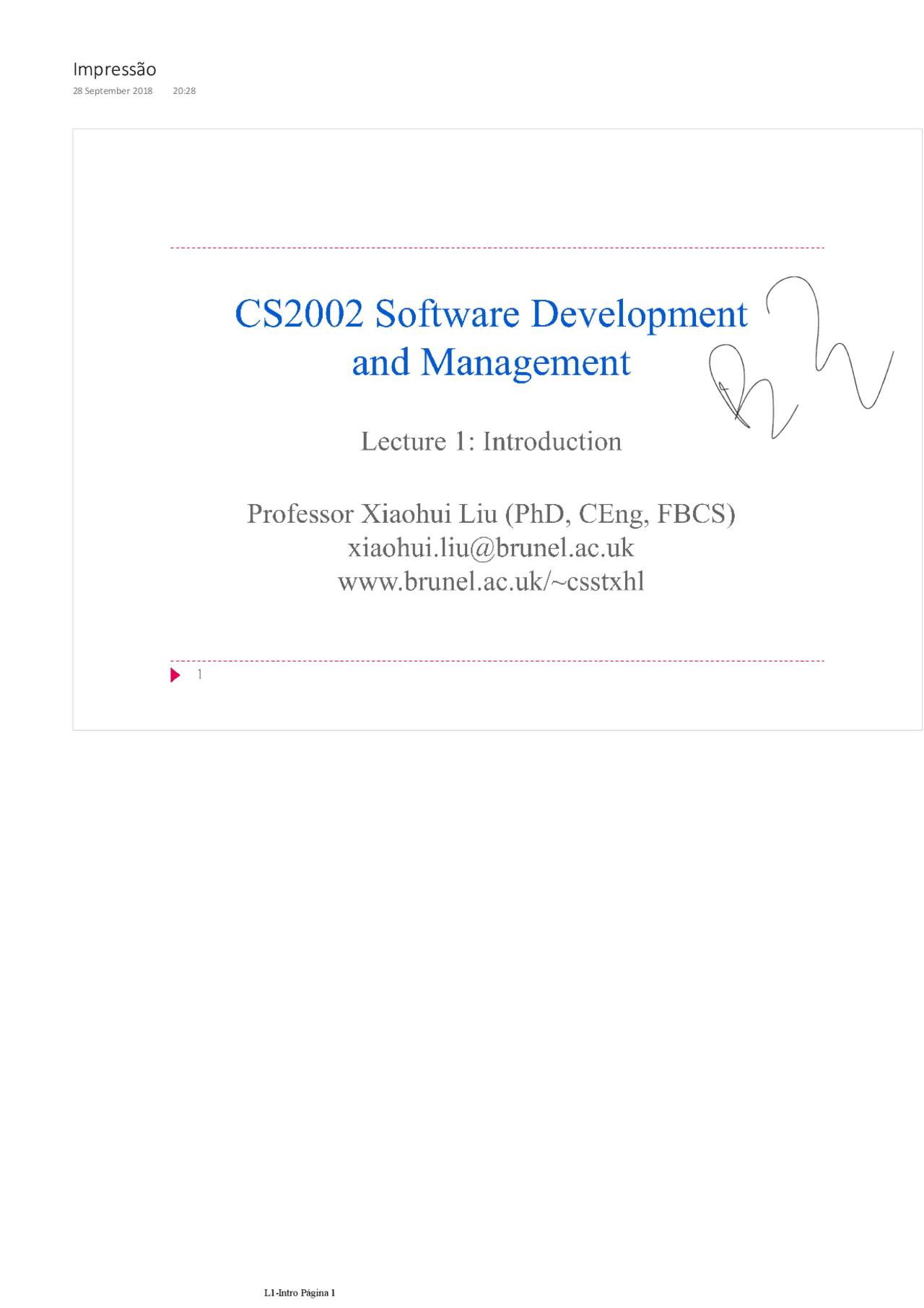 Software Development And Management Docsity