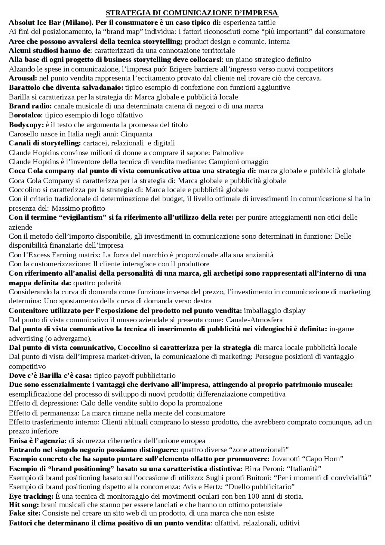 Strategie Di Comunicazione Pegaso Docsity