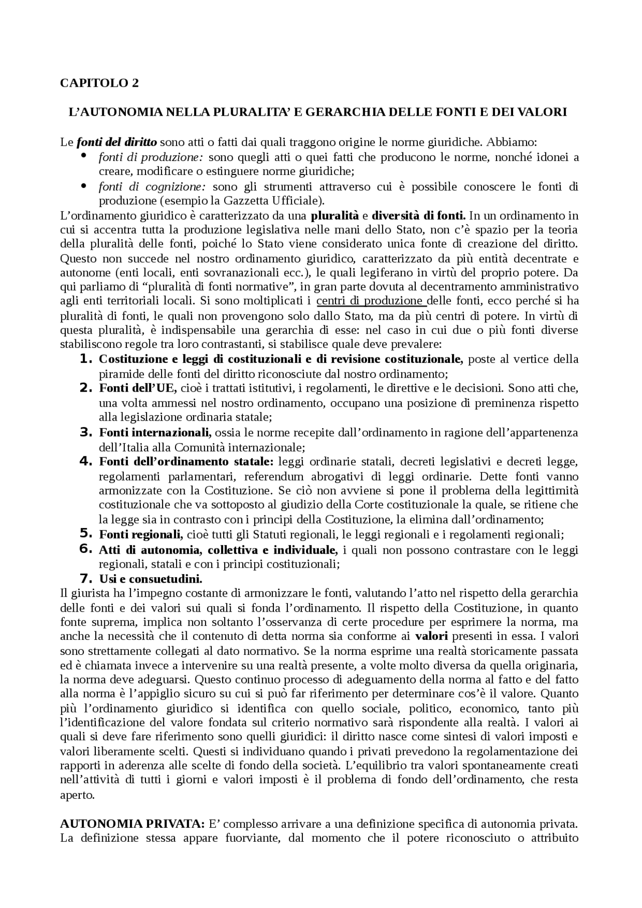 Capito 2 Diritto Civile Docsity
