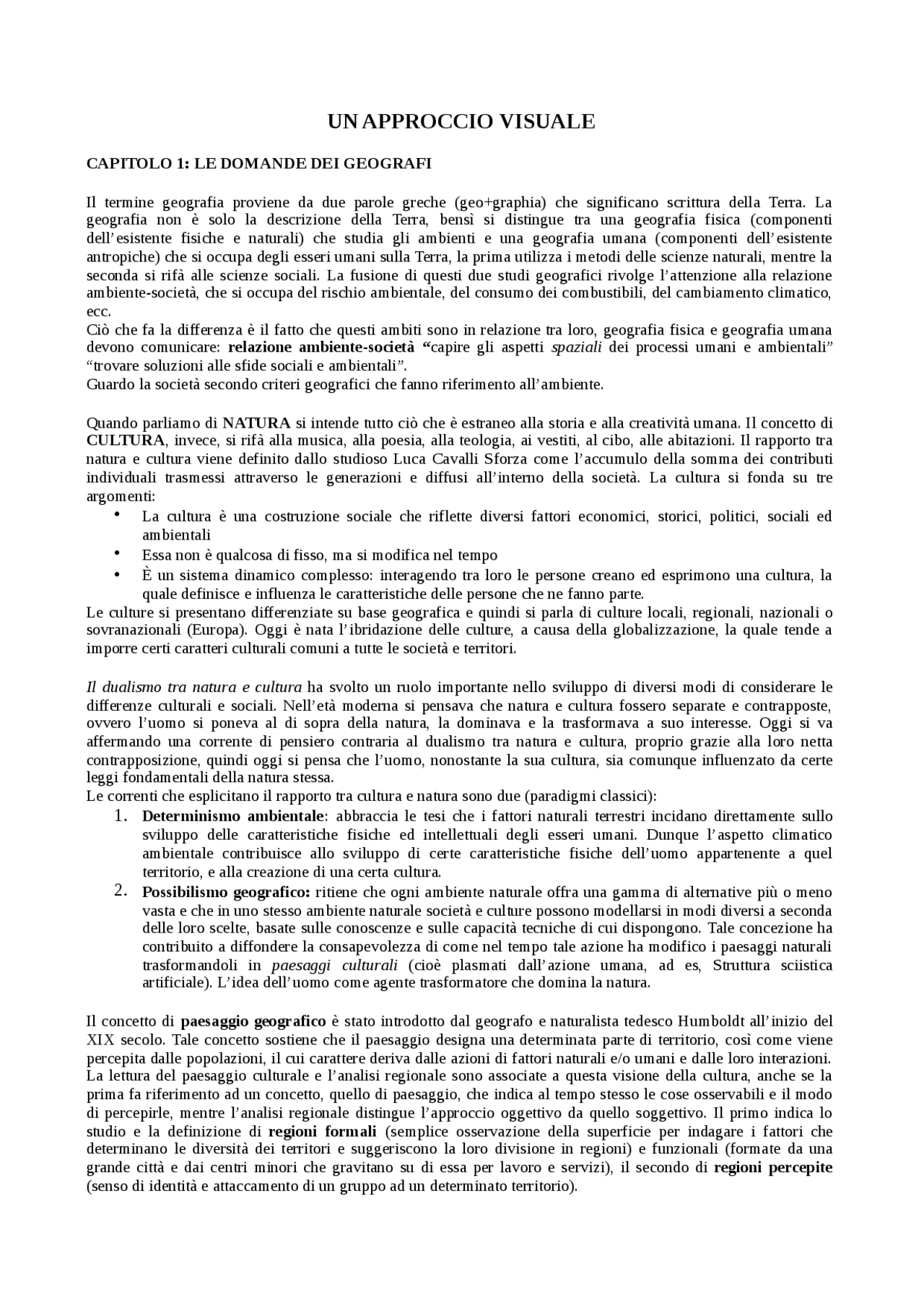 Un Approccio Visuale Docsity