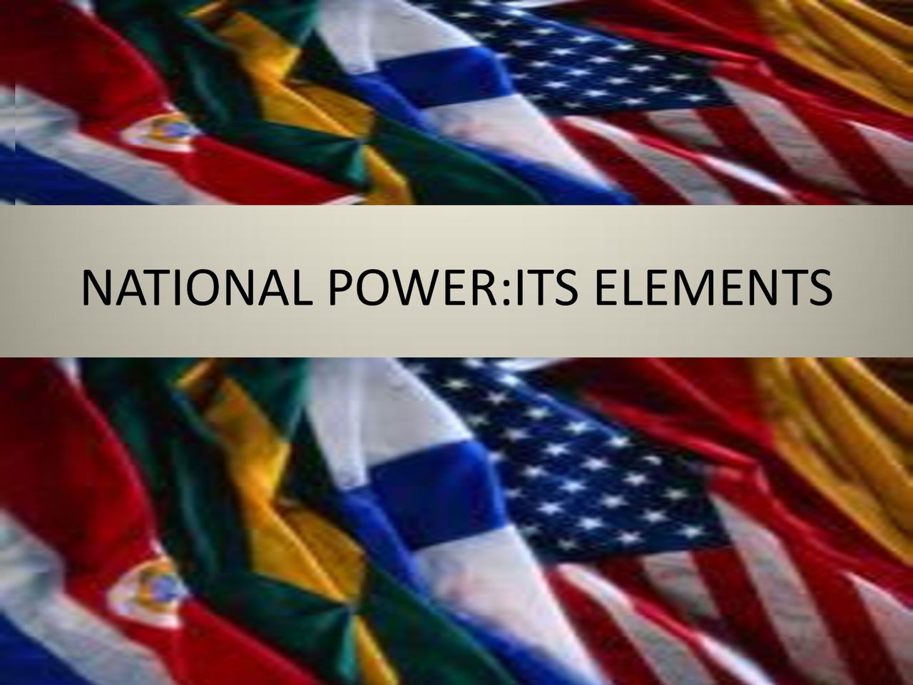 National power in international relations | Exams International ...