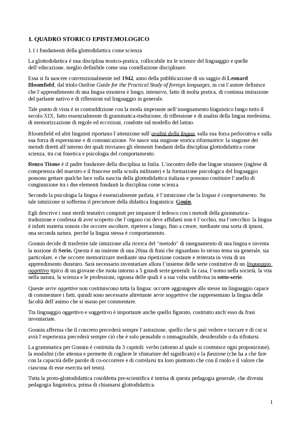 Fondamenti Di Glottodidattica Chini And Bosisio Docsity