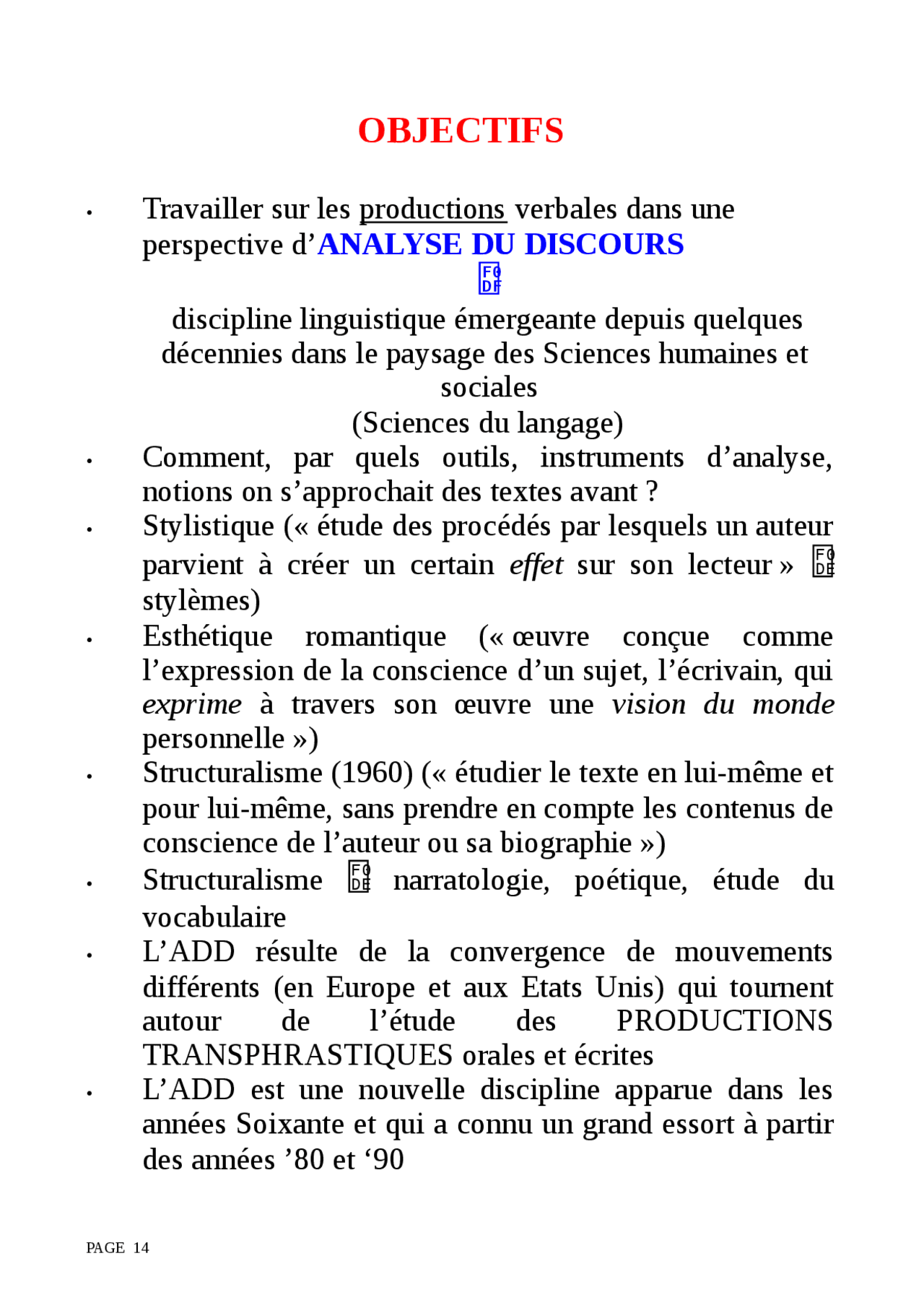 Analyse du discours et de l'enonciation - Docsity