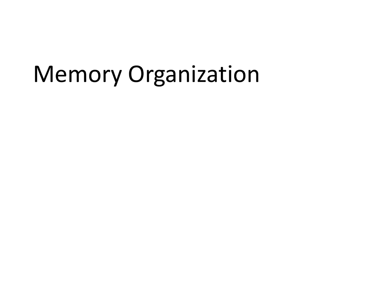 Memory Organisation And Hierichy Docsity