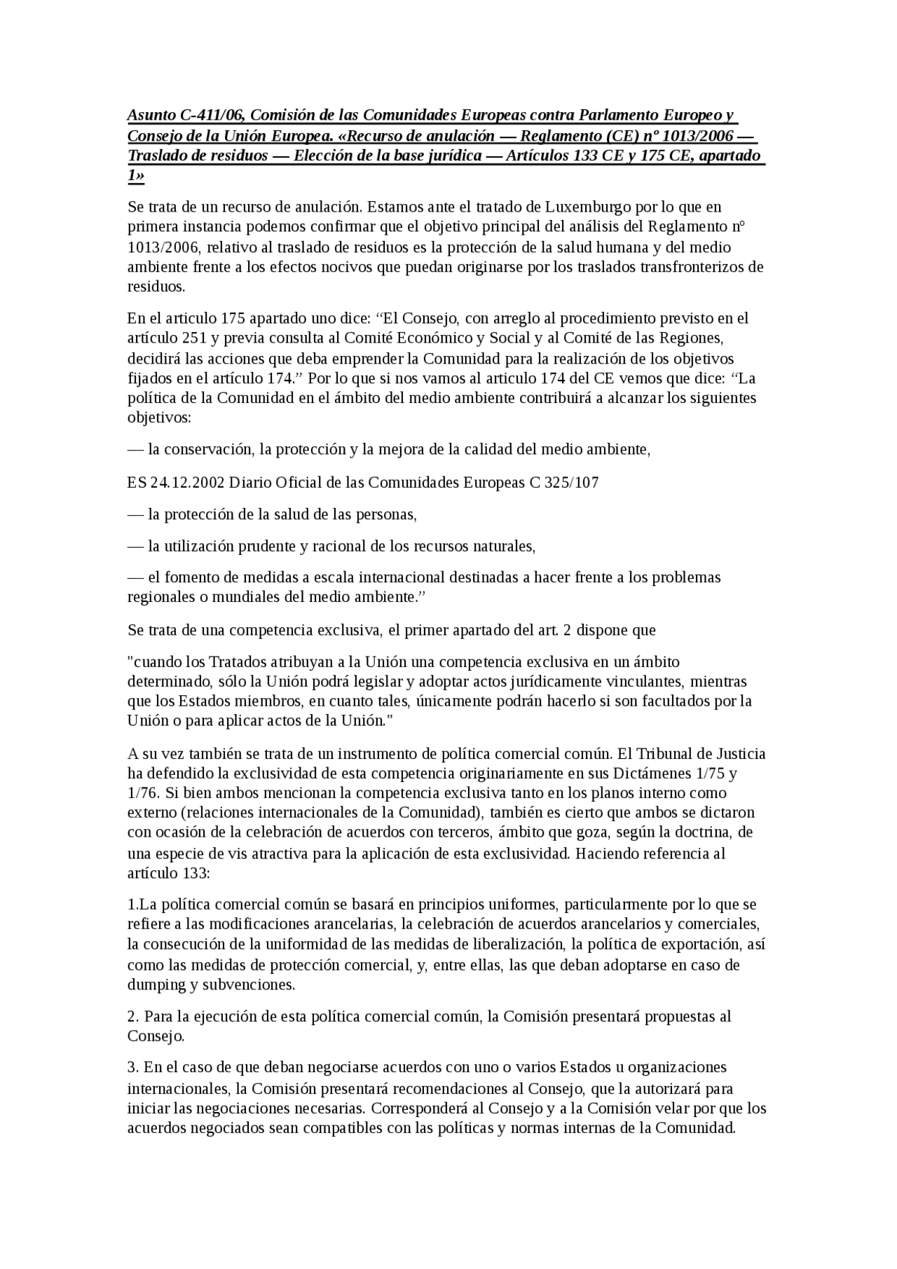 Practica competencias | Ejercicios de Derecho Laboral Comunitario | Docsity