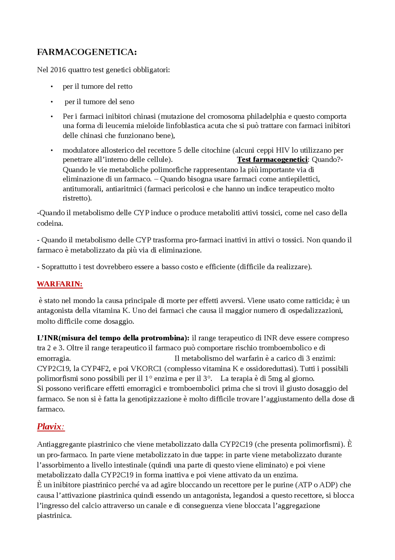 Farmacologia Generale Docsity