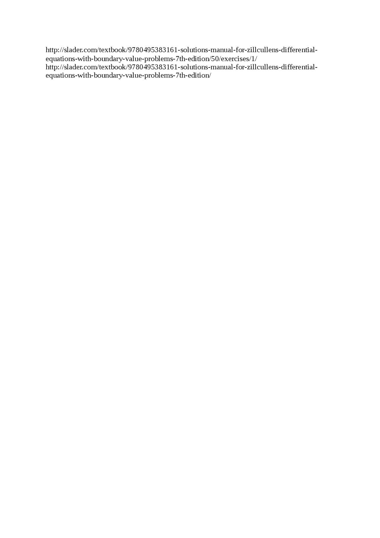 Zill's Differential Equations Solutions Manual, 7th Ed. | Study Guides ...