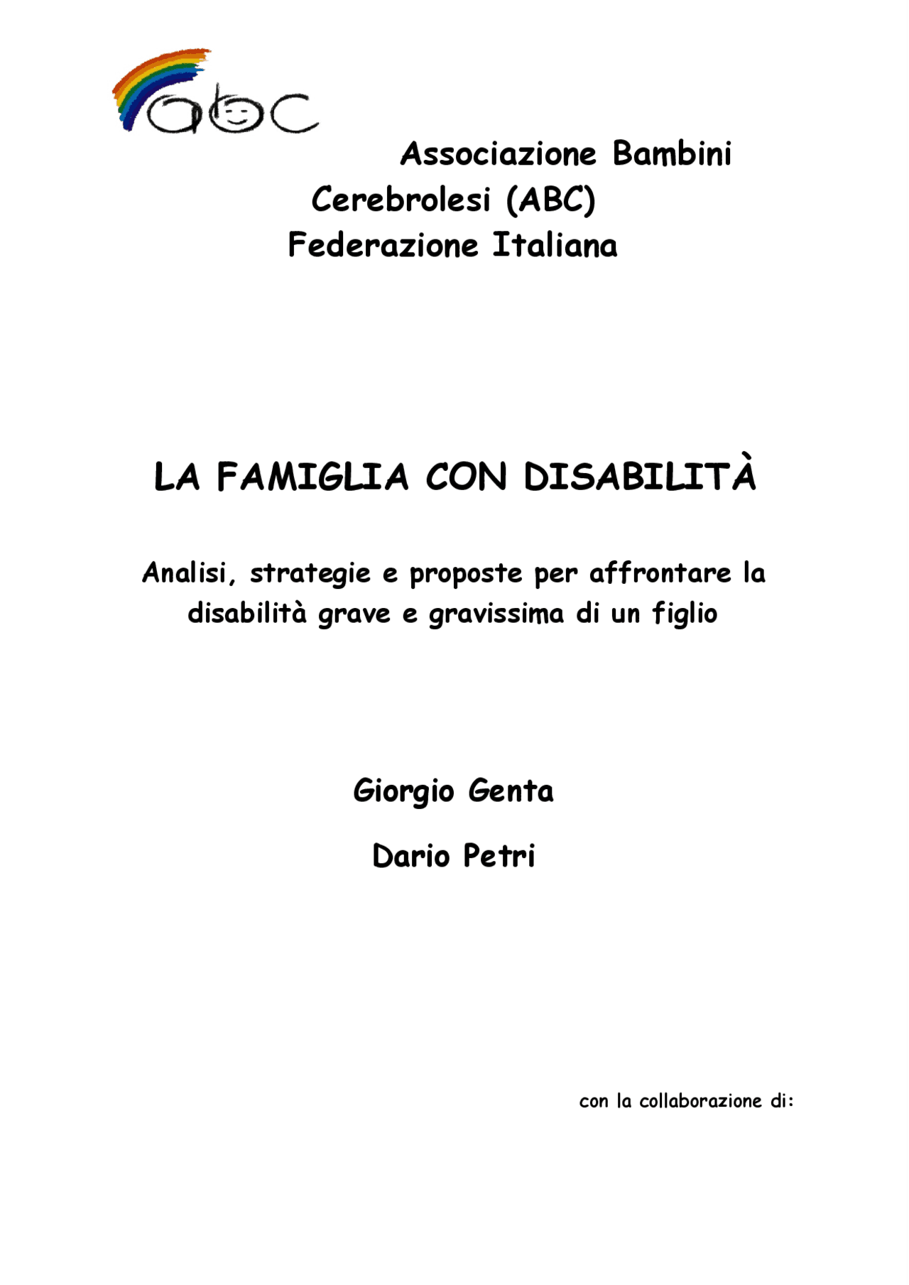 Le Famiglie Con Disabilità Docsity
