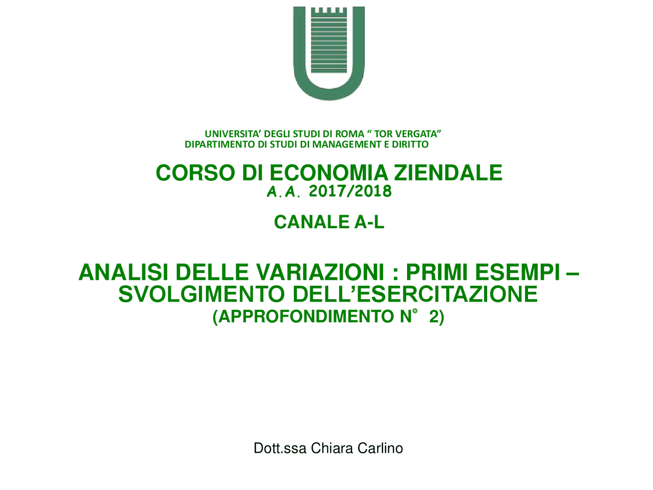 Esercitazioni E Esercizi Docsity