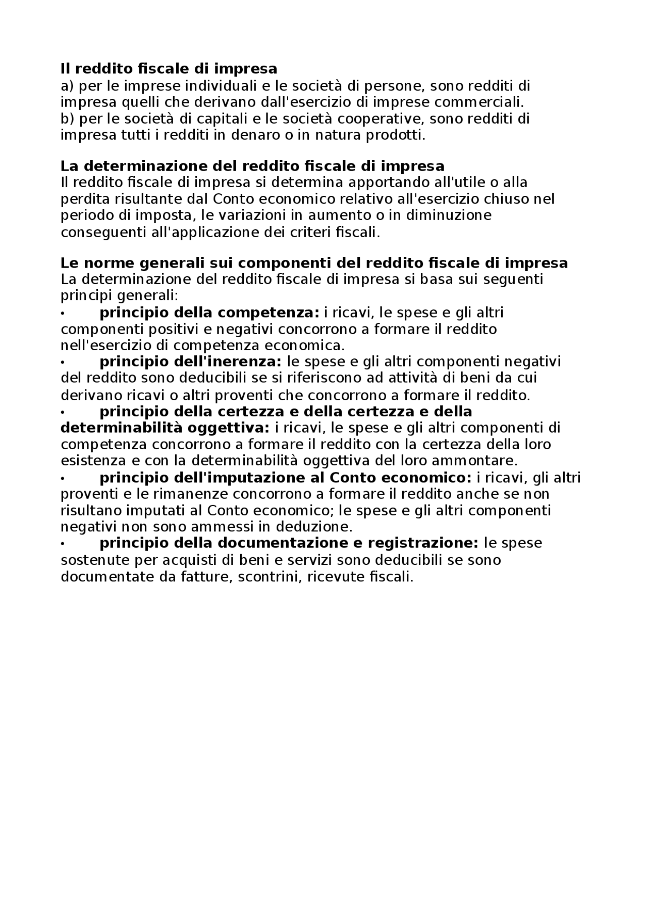 Il Reddito Fiscale Economico Docsity