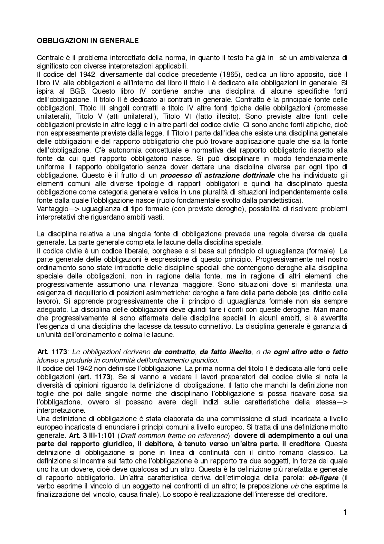 Esame Di Diritto Civile I Docsity