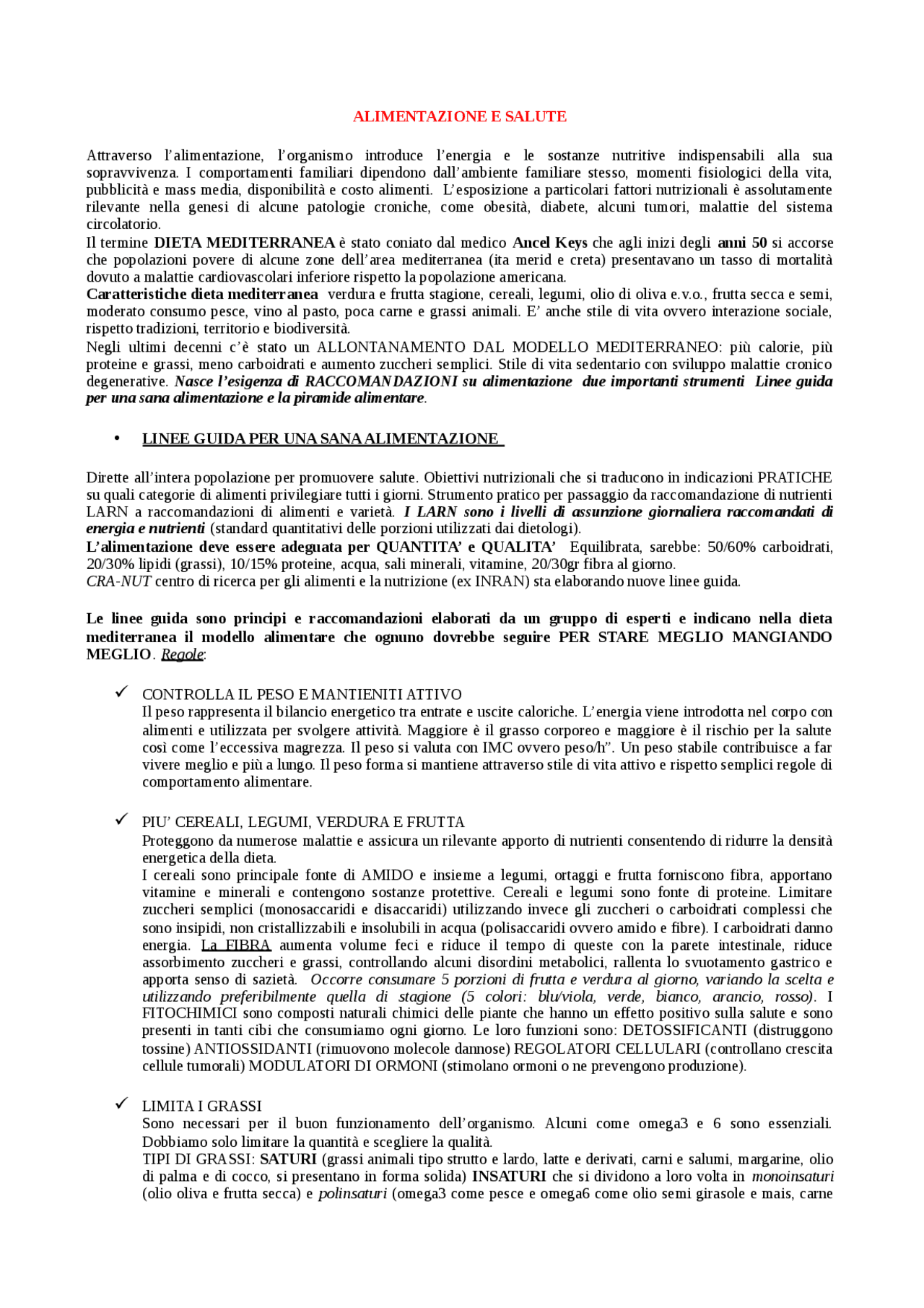 Sintesi Slide Igiene Docsity