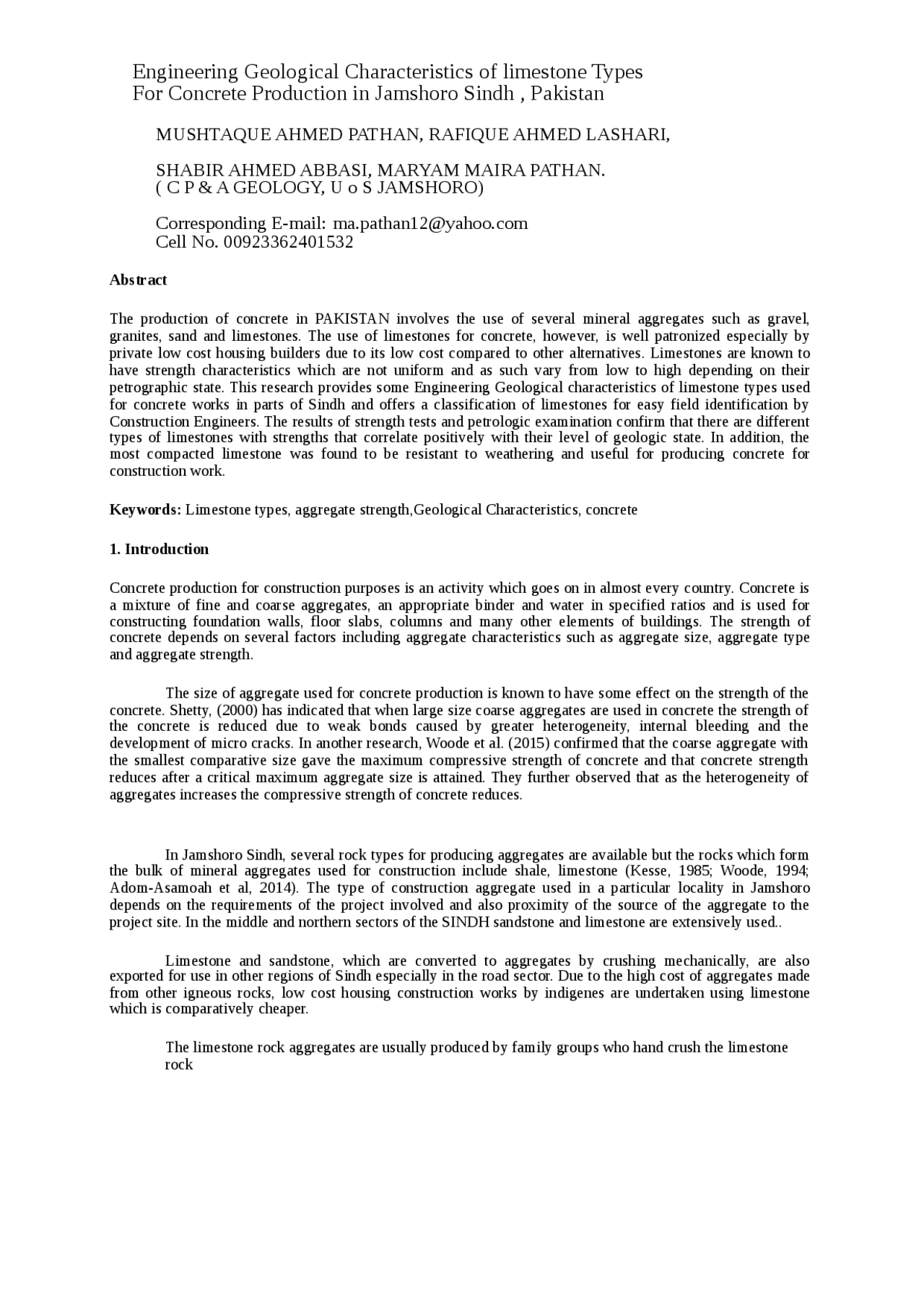 Geology And Engineering Properties Docsity