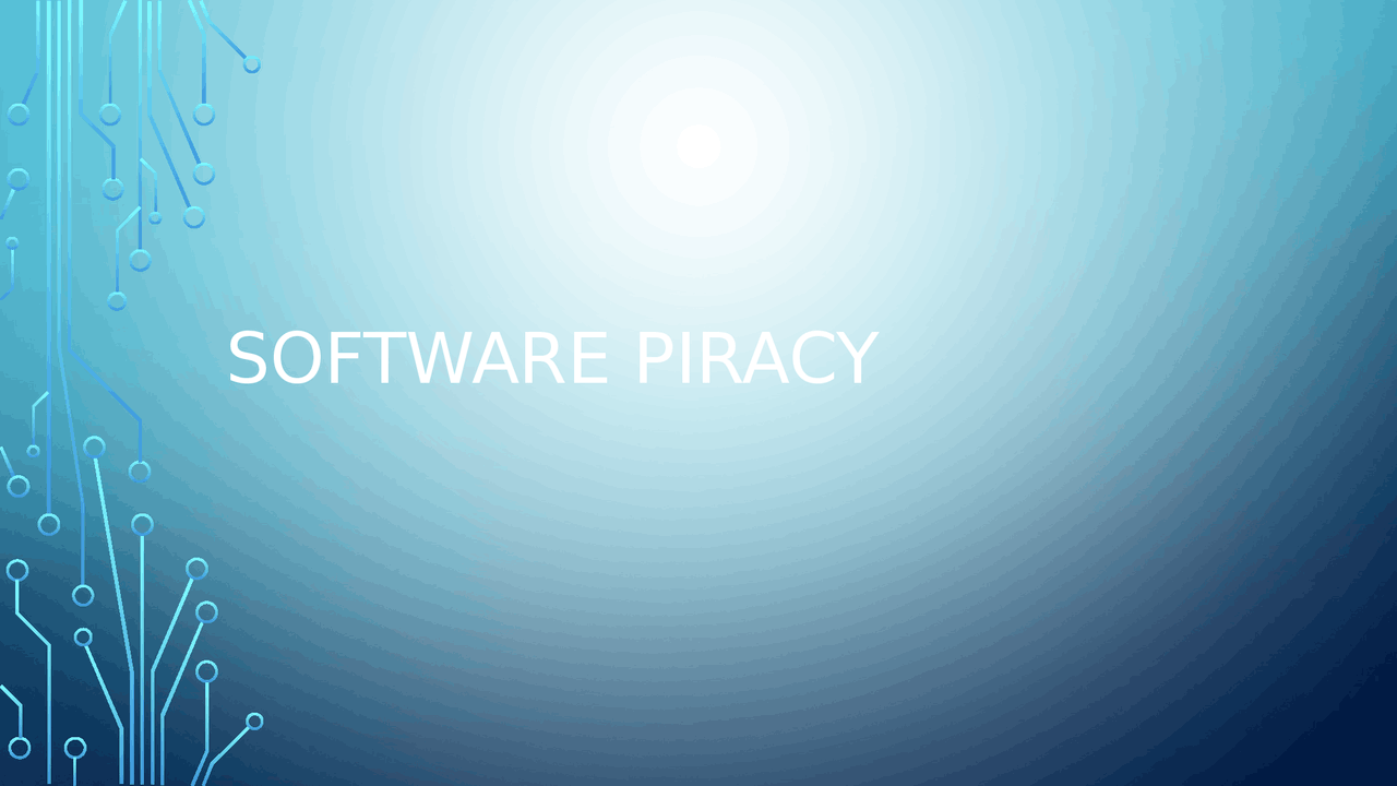 Presentation on software Piracy - Docsity