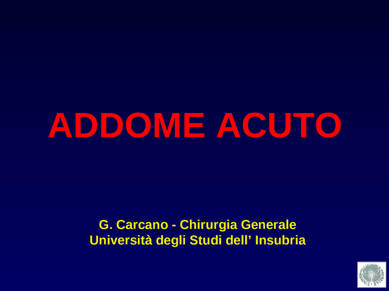 Appunti Chirurgia Durgenza Docsity