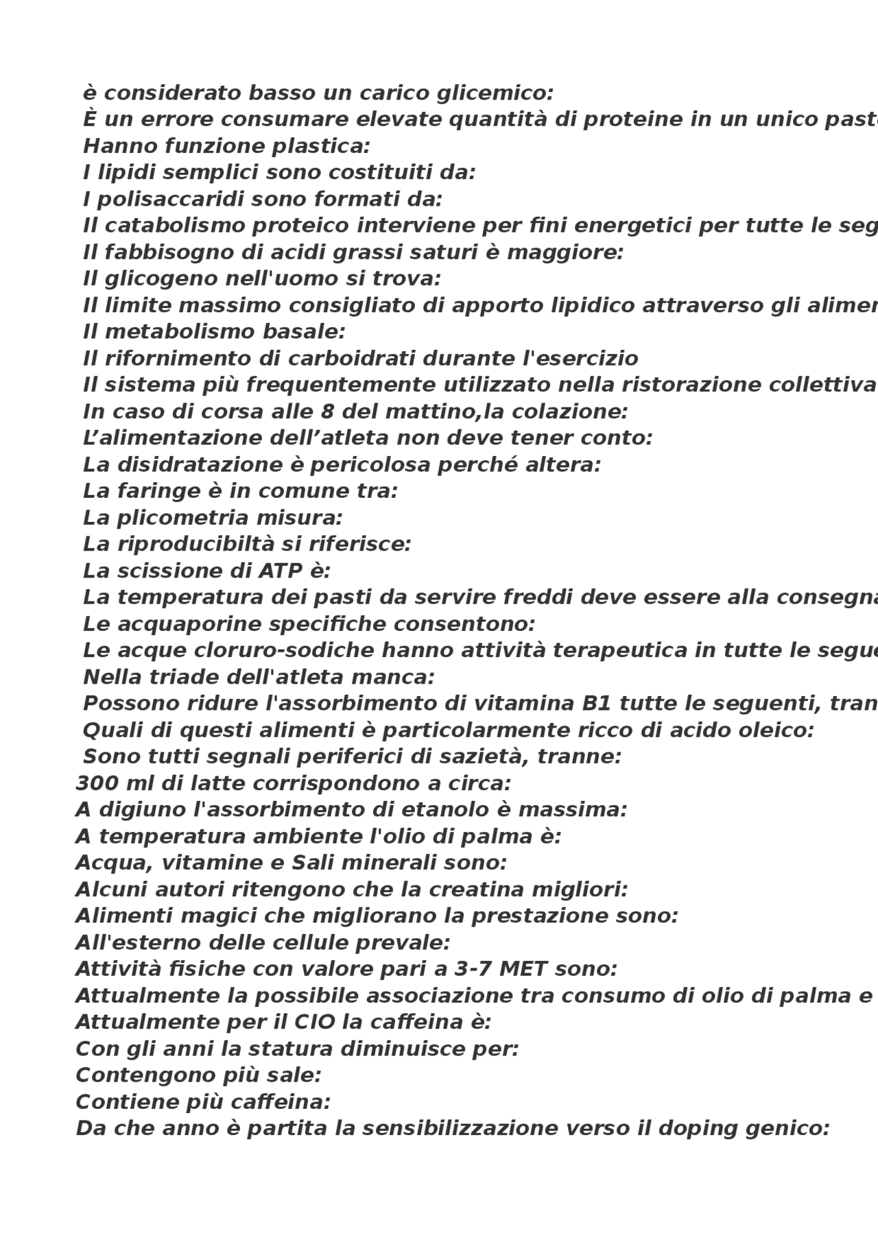 Scienze Tecniche Dietetiche Applicate Docsity
