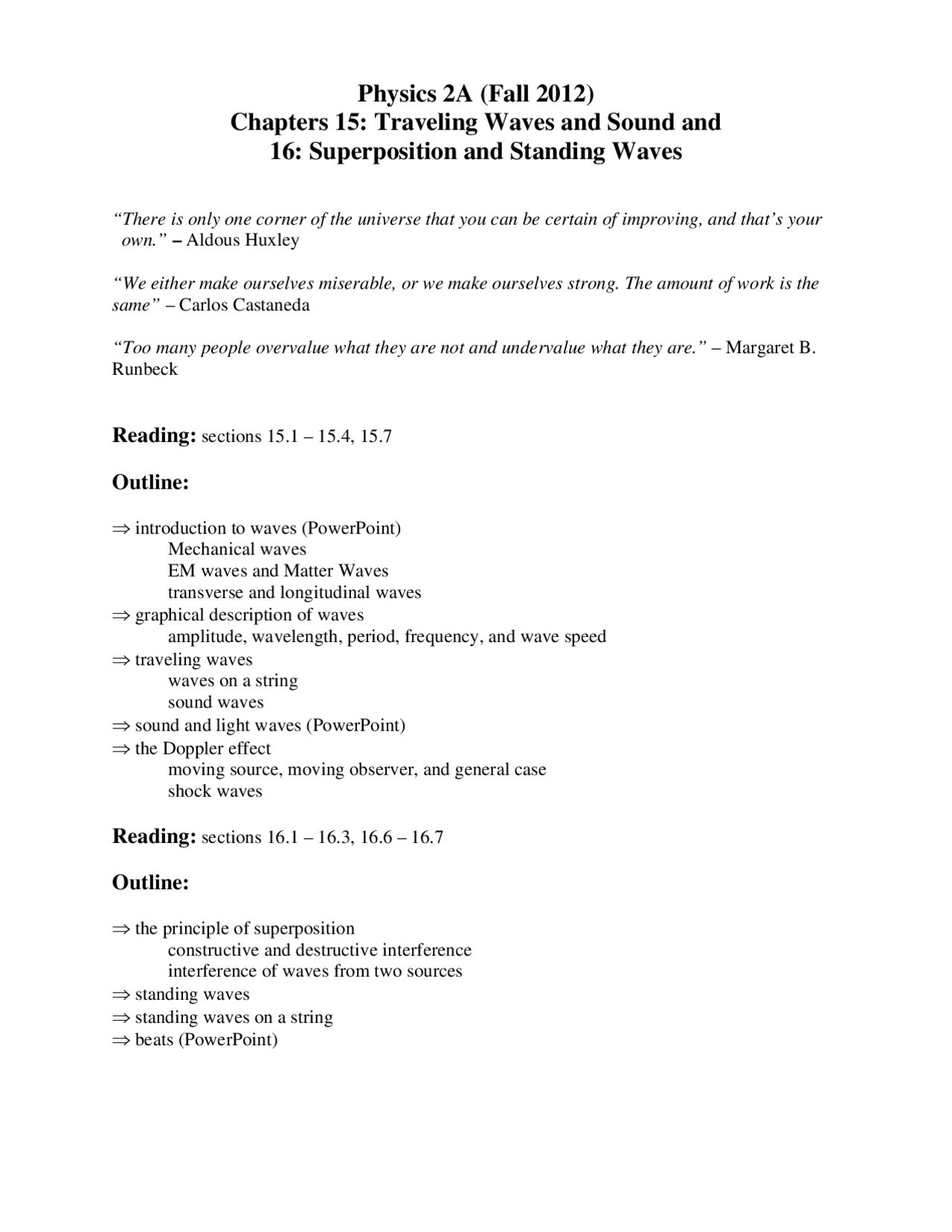 Applied physics notes of chapter 16 | Study notes Physics | Docsity