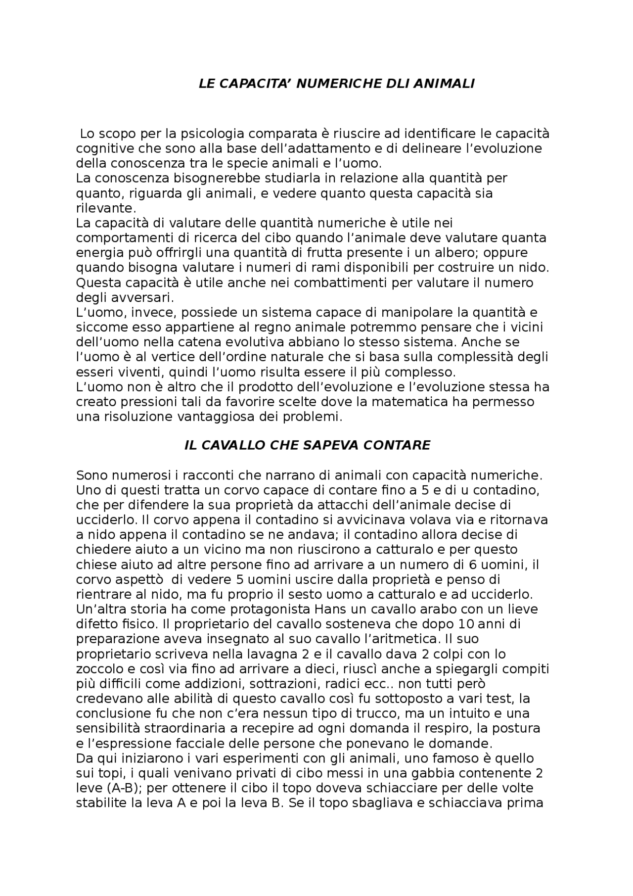 Riassunto Pitagorici Si Nasce Docsity