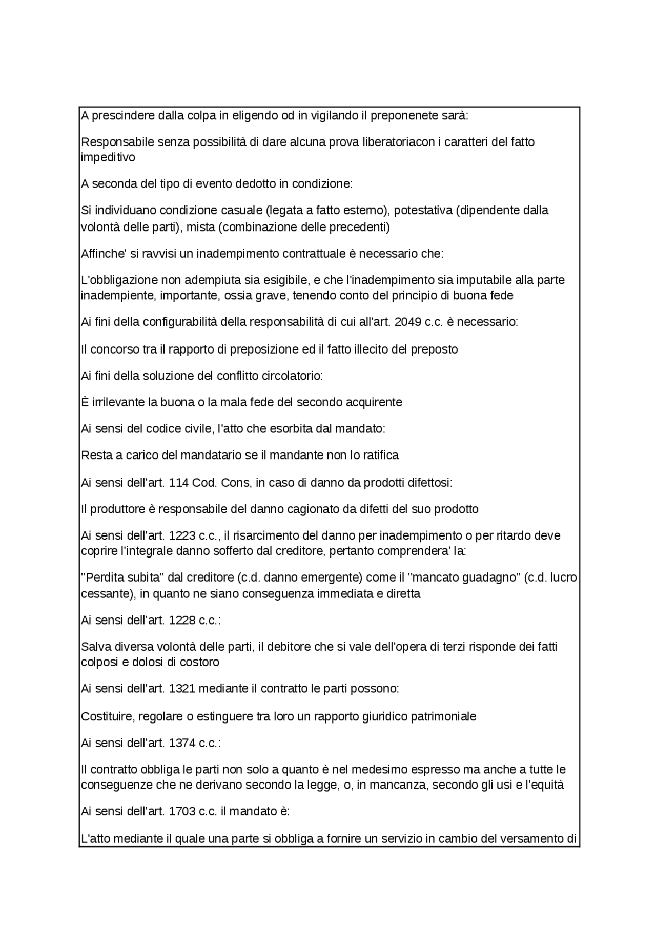 Domande Esame Diritto Civile Docsity