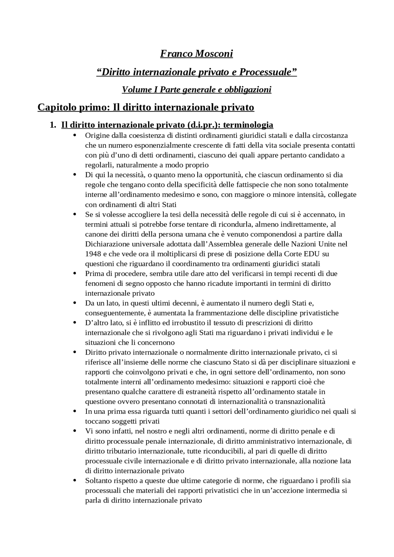 Diritto Internazionale Privato E Processuale Franco Mosconi E Cristina