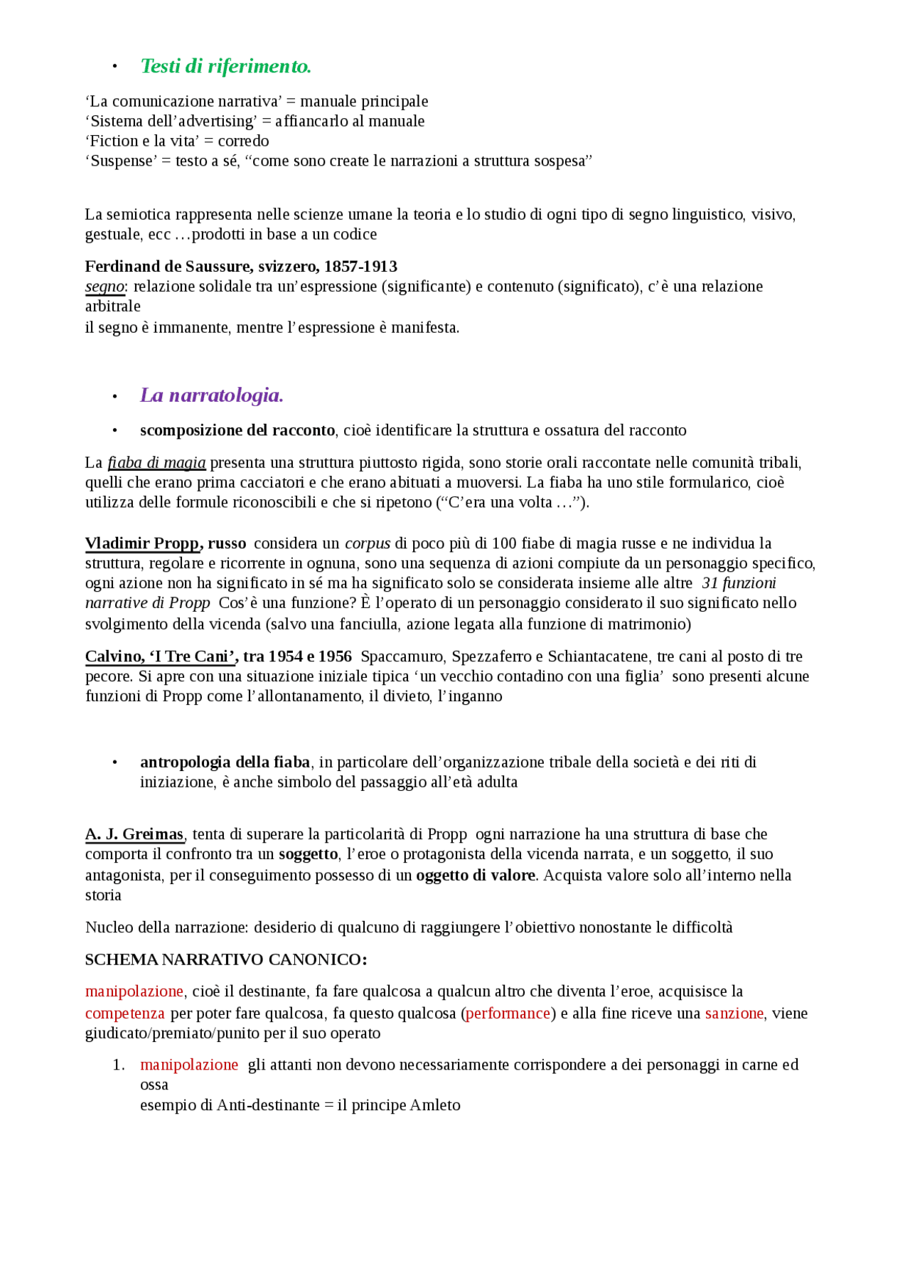 Semiotica Appunti Ii Parte Docsity