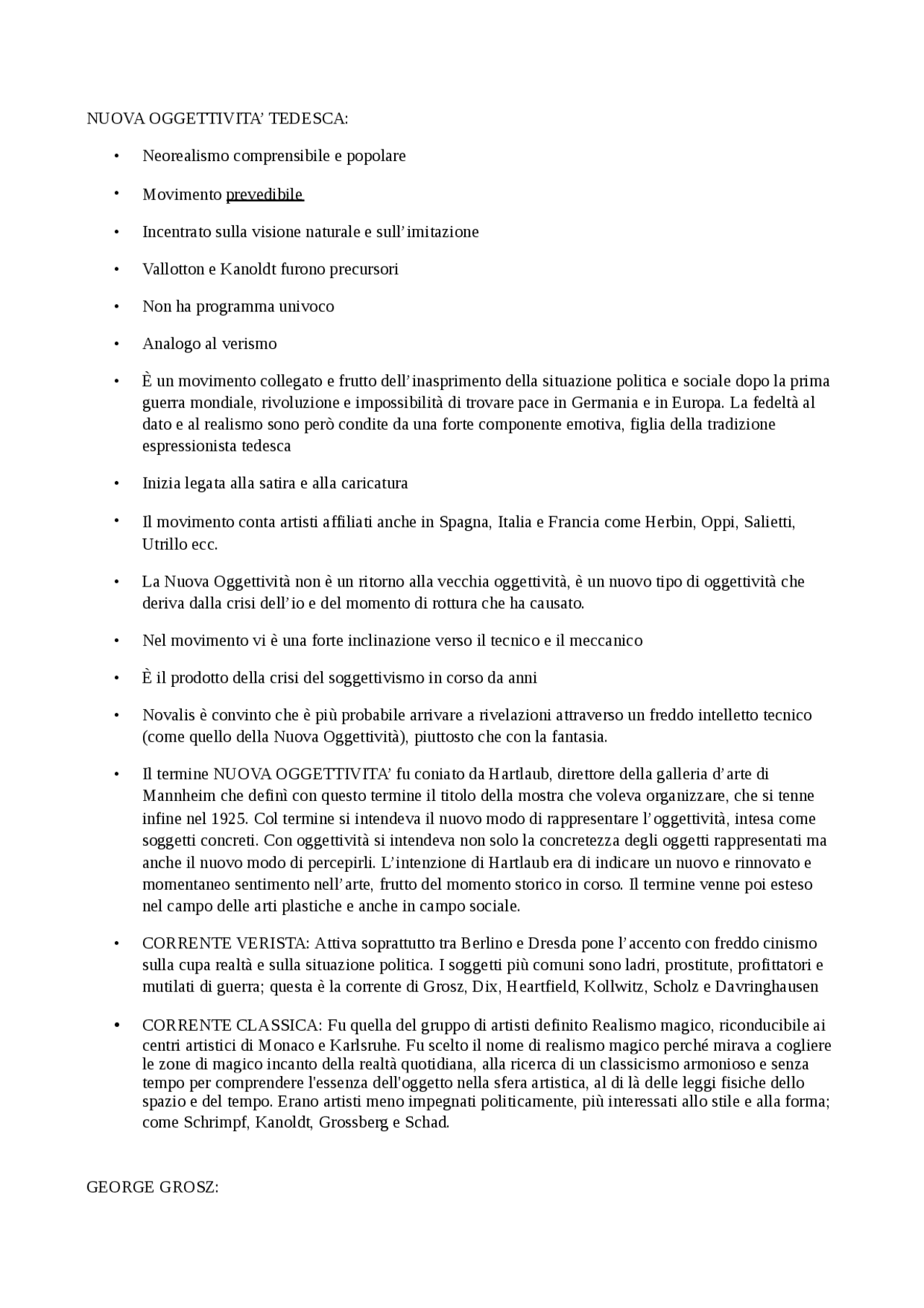 Riassunto Dispensa Estetica Docsity