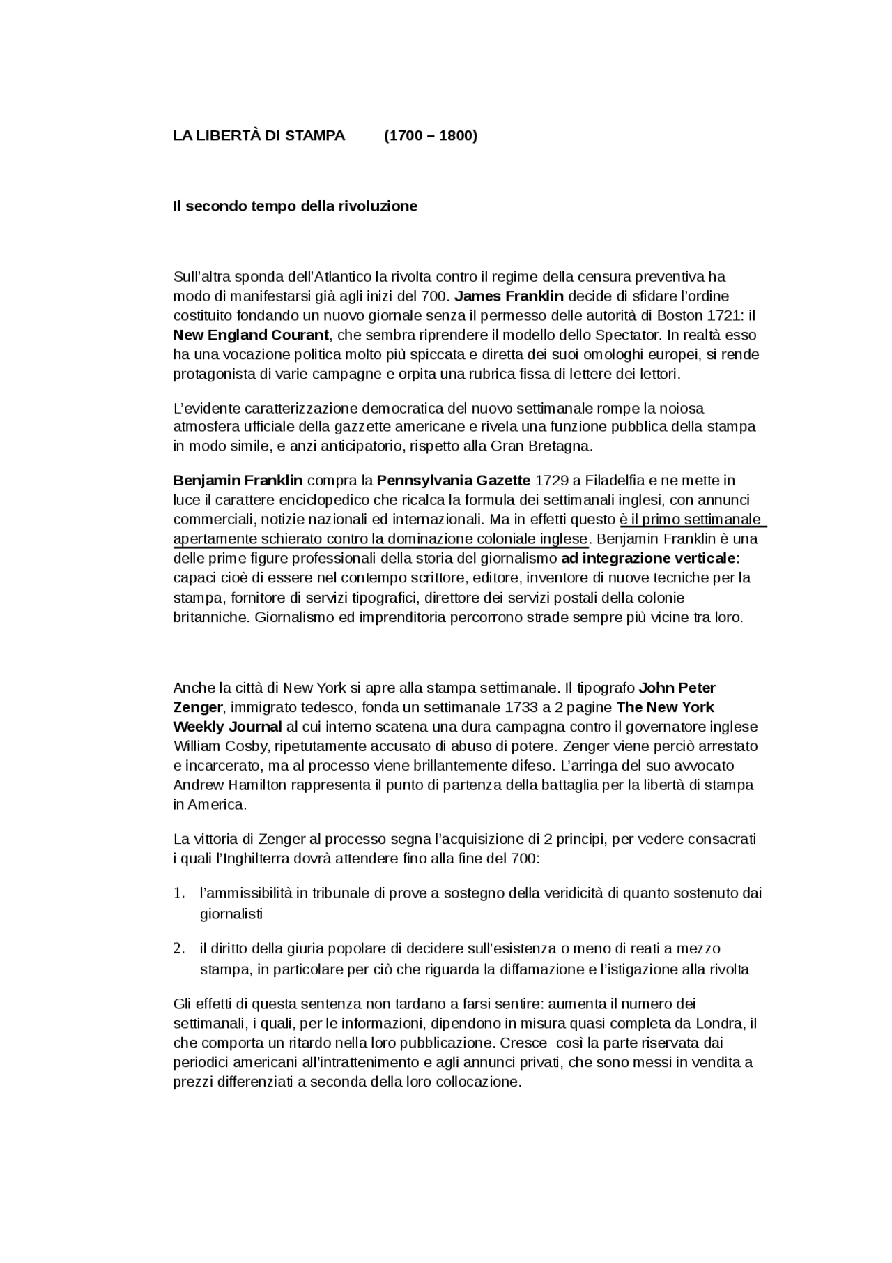 Libertà Di Stampa Gozzini Docsity