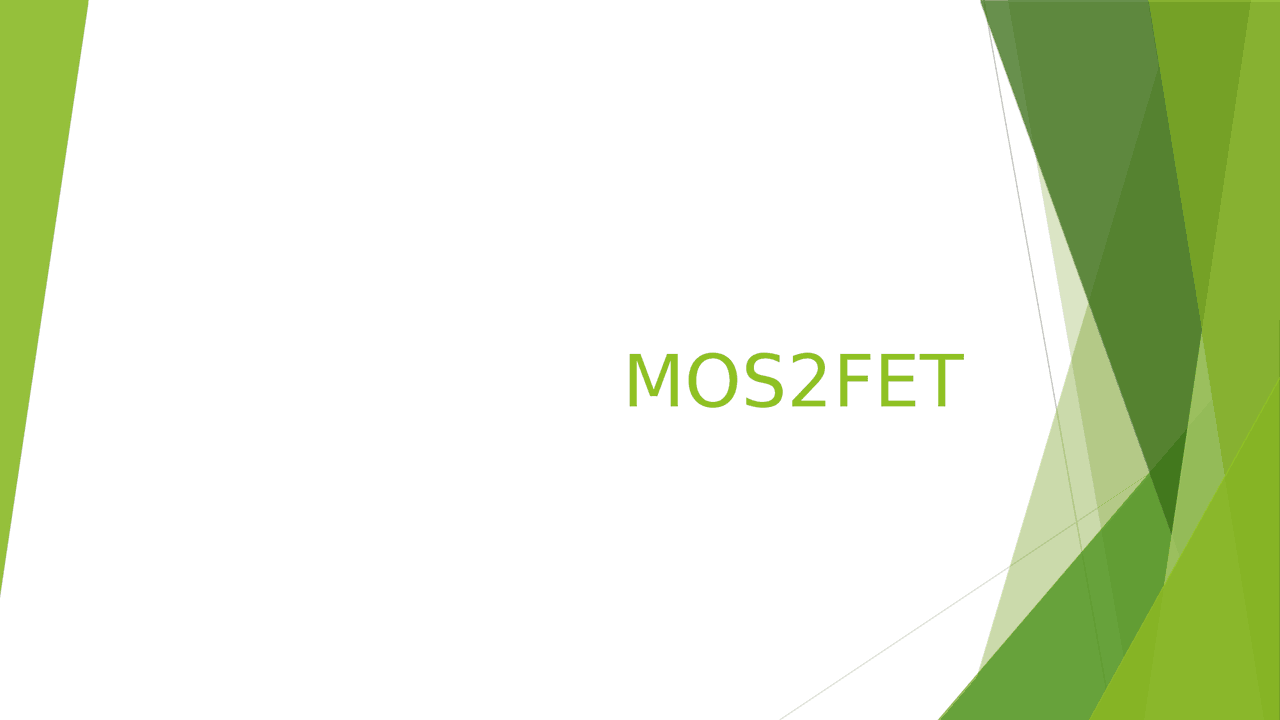 Mosfet Details Pertaining To That Of Mosfet Docsity